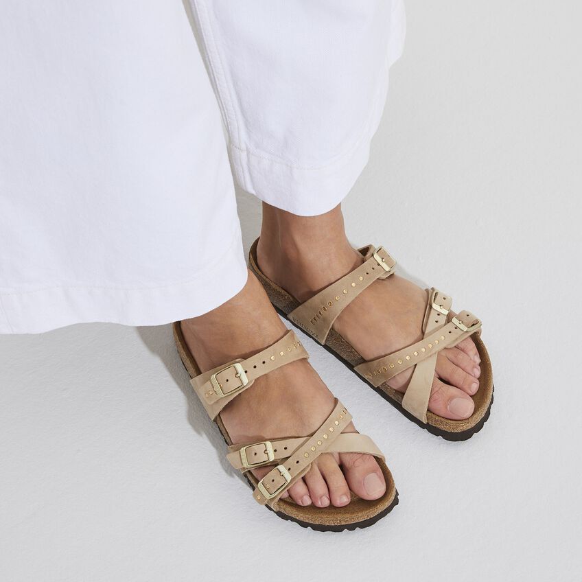 Franca Soft Footbed Nubuck Leather Sandcastle | BIRKENSTOCK