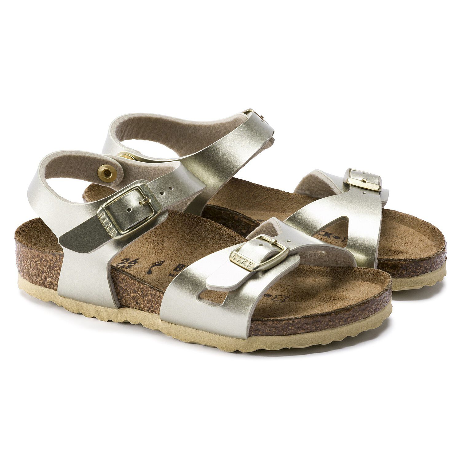 Rio Kids Birko-Flor Electric Metallic Gold | BIRKENSTOCK