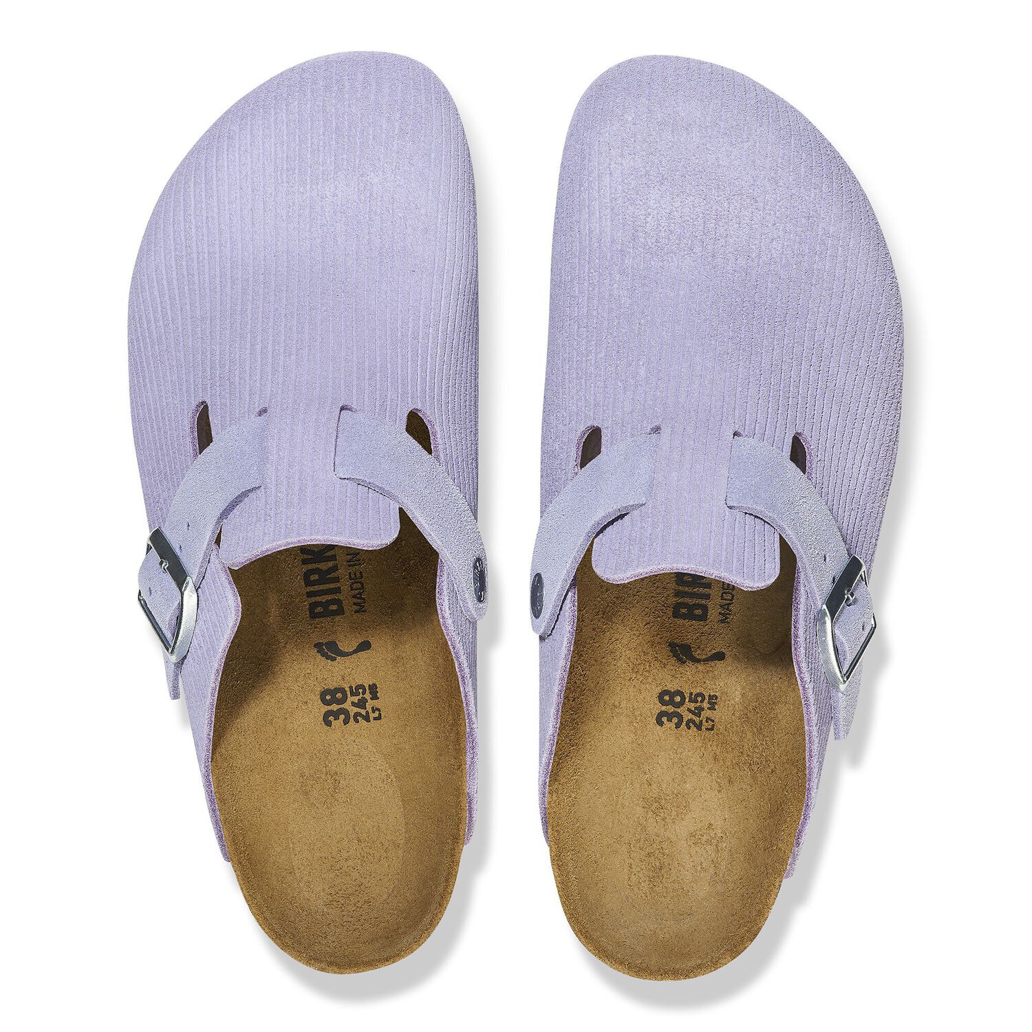 Boston Suede Embossed Corduroy Purple Fog | BIRKENSTOCK
