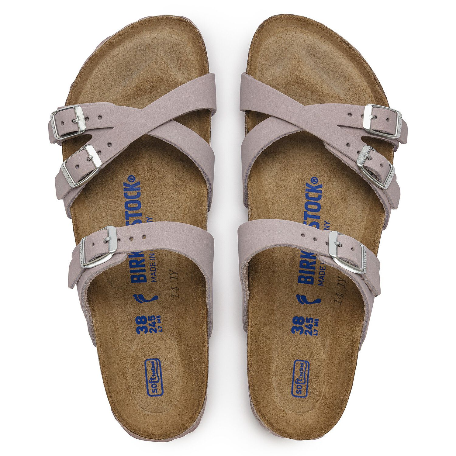 Franca Soft Footbed Nubuck Leather Yomo Lilac | BIRKENSTOCK
