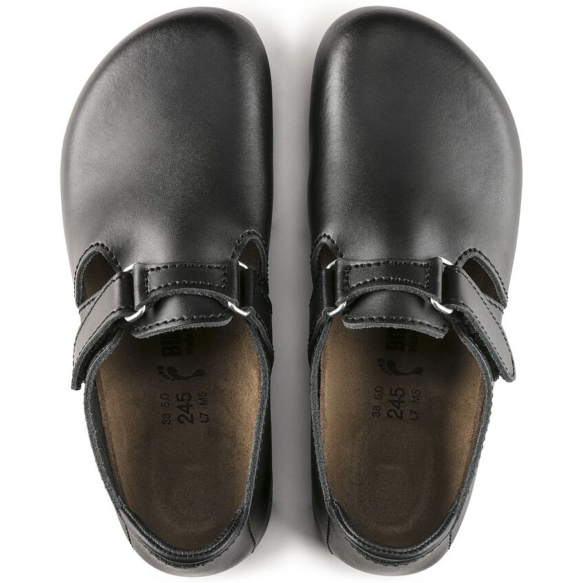 Linz Super Grip Natural Leather Black | BIRKENSTOCK