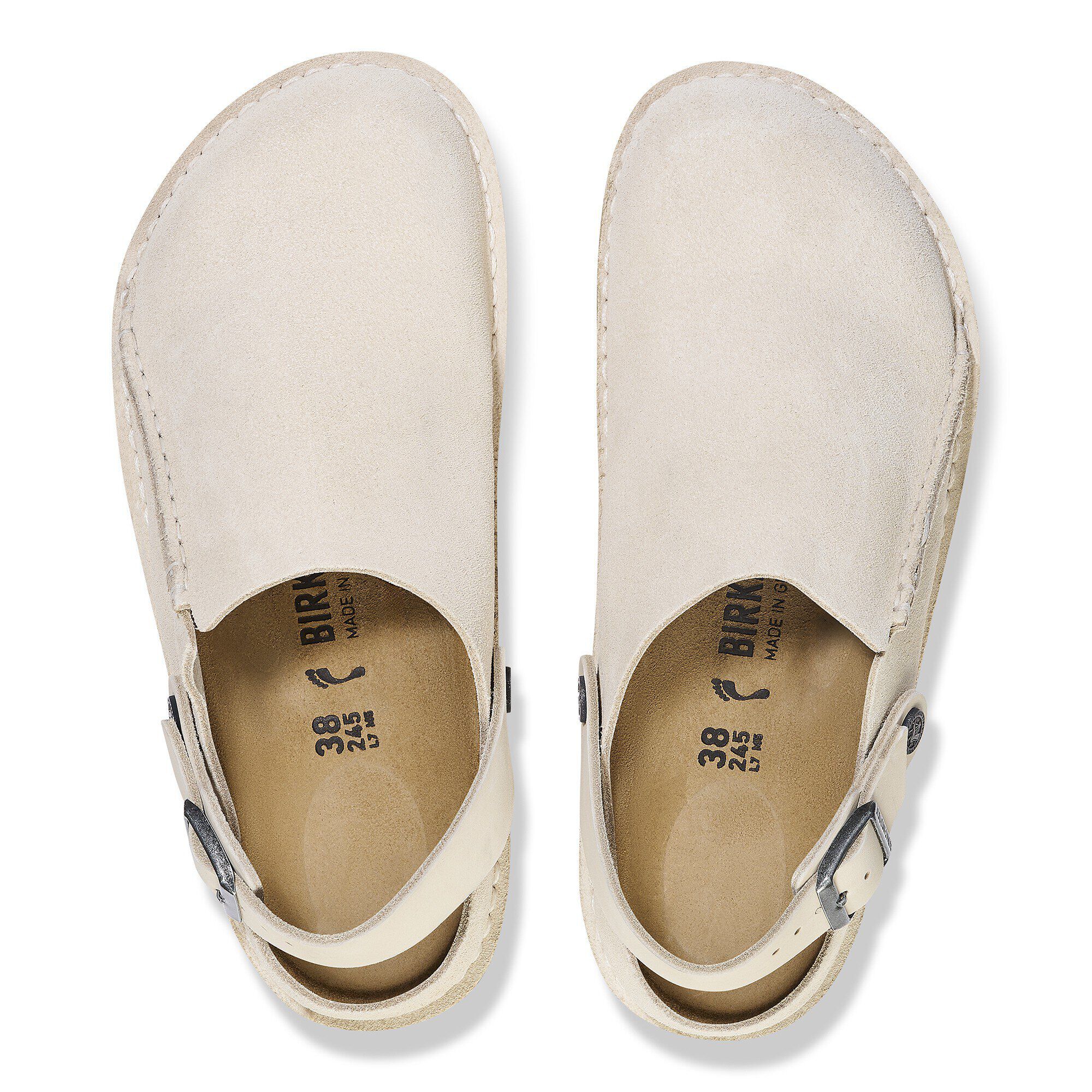 Lutry Premium Suede Leather Eggshell | BIRKENSTOCK Lutry Premium Suede Leather Eggshell | BIRKENSTOCK