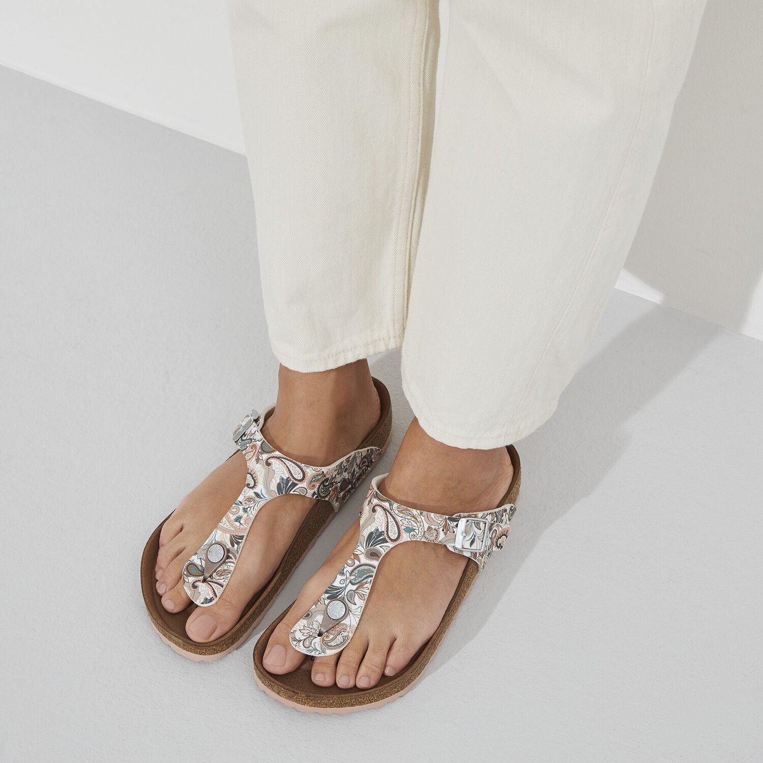 Gizeh Birko-Flor Paisley Light Rose | BIRKENSTOCK