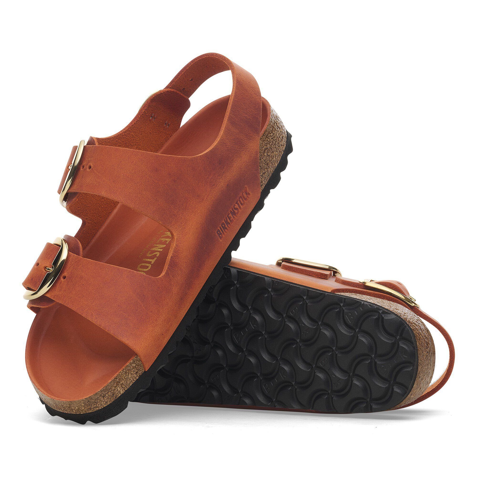 Milano Big Buckle Oiled Leather Burnt Orange | BIRKENSTOCK Milano Big Buckle Oiled Leather Burnt Orange | BIRKENSTOCK