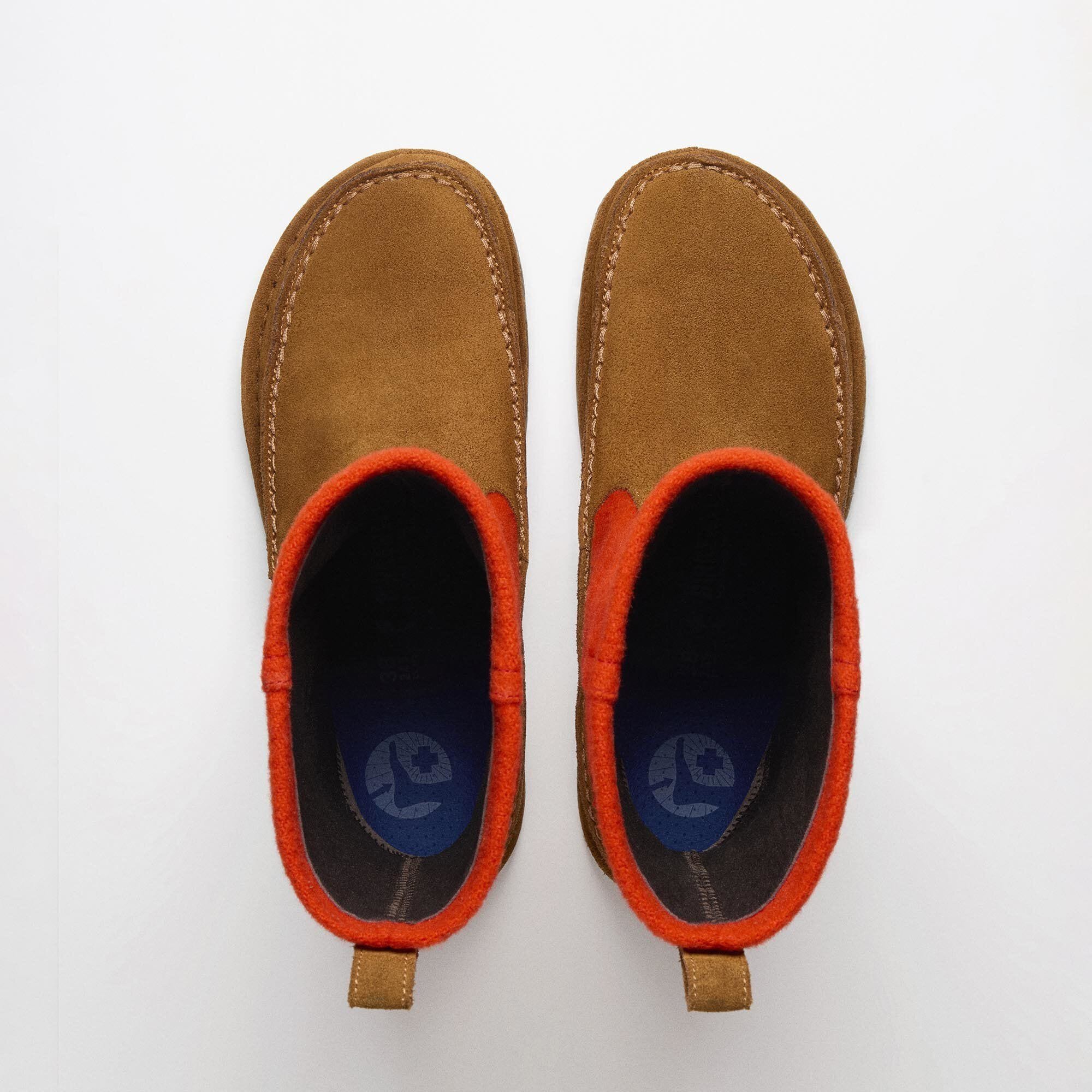 FILSON Lahti Suede Leather-Textile in Color Flame / Mink | BIRKENSTOCK US