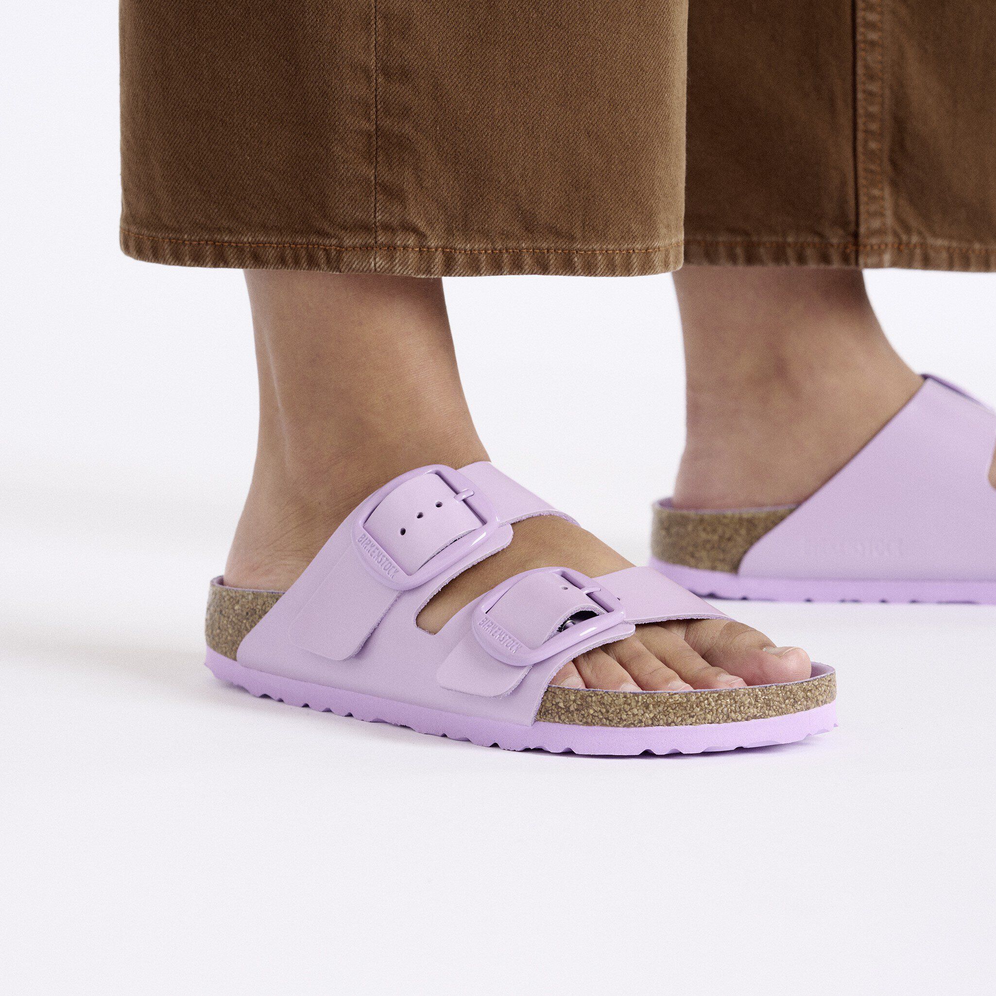 Arizona Big Buckle Natural Leather Patent in Color High-Shine Crocus ...