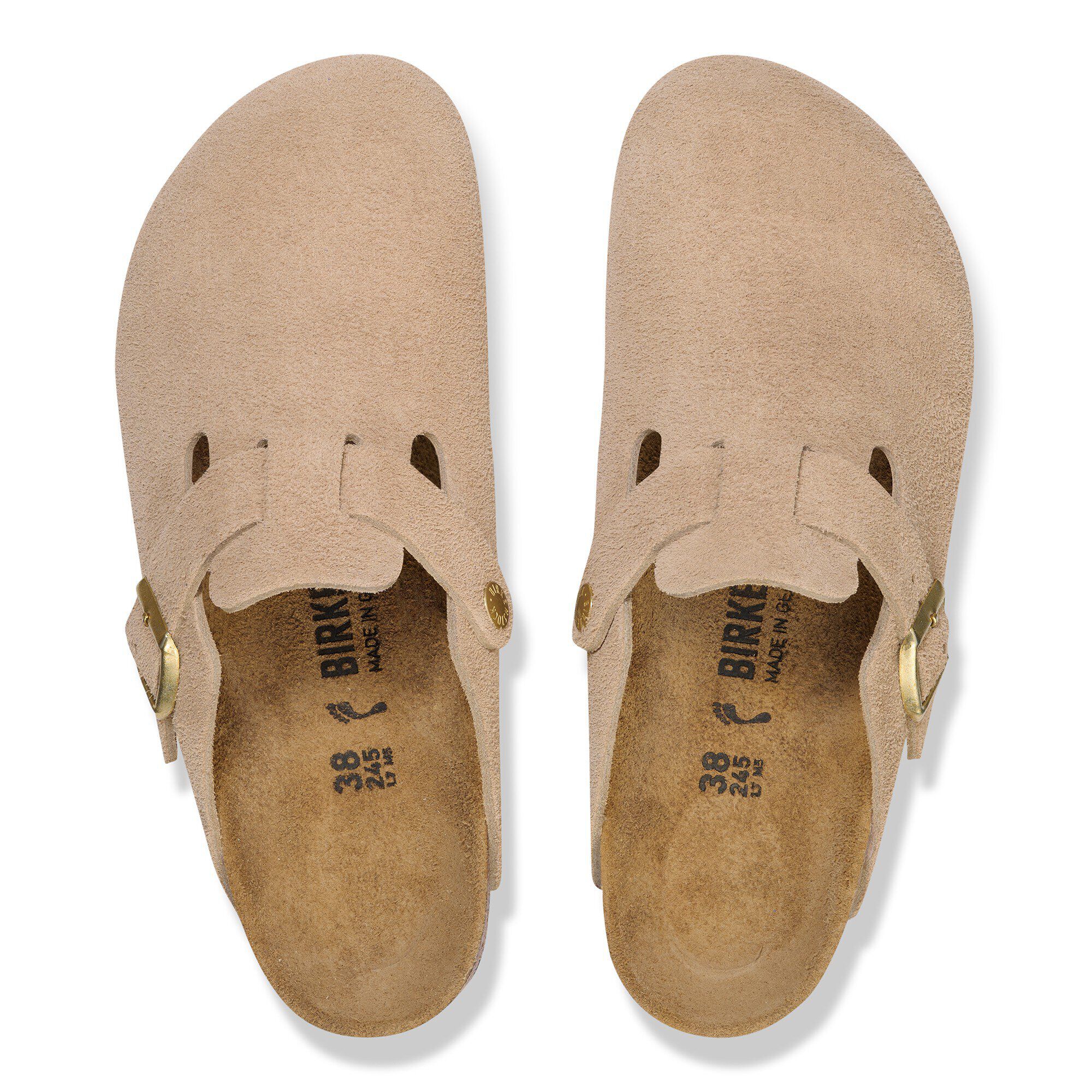 Boston Suede Leather in Color Sandcastle | BIRKENSTOCK US
