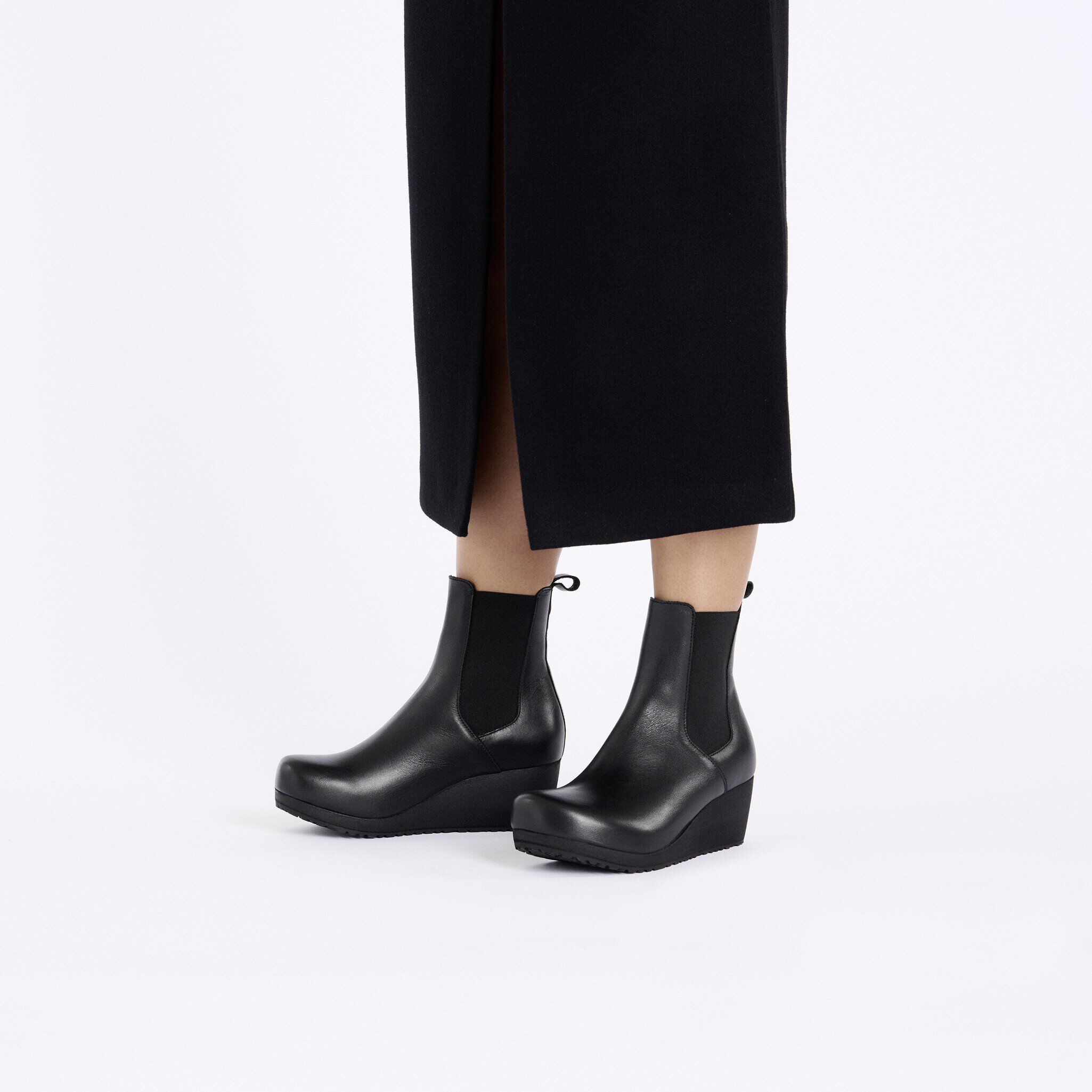 Ebba Slip On Leather in Color Black/Black | BIRKENSTOCK US