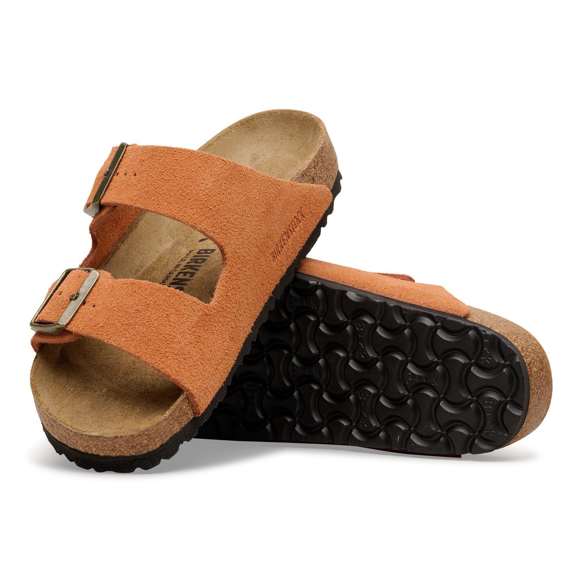 Arizona Suede Leather in Color Dark Rust | BIRKENSTOCK US