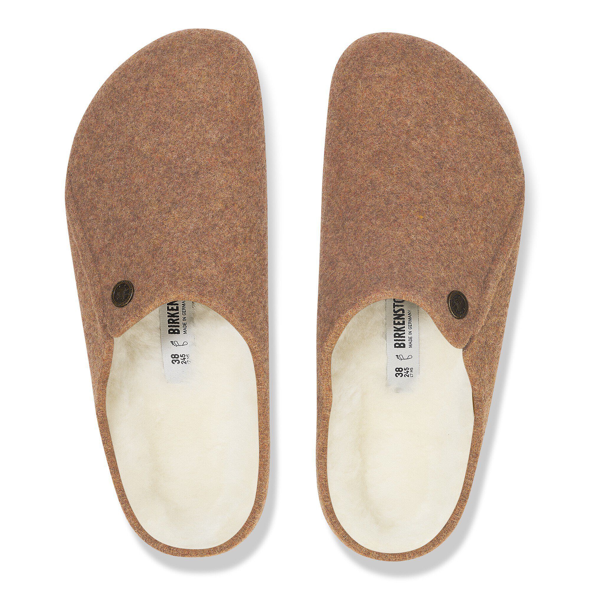 Zermatt Shearling Felt in Color Toffee Melange | BIRKENSTOCK US
