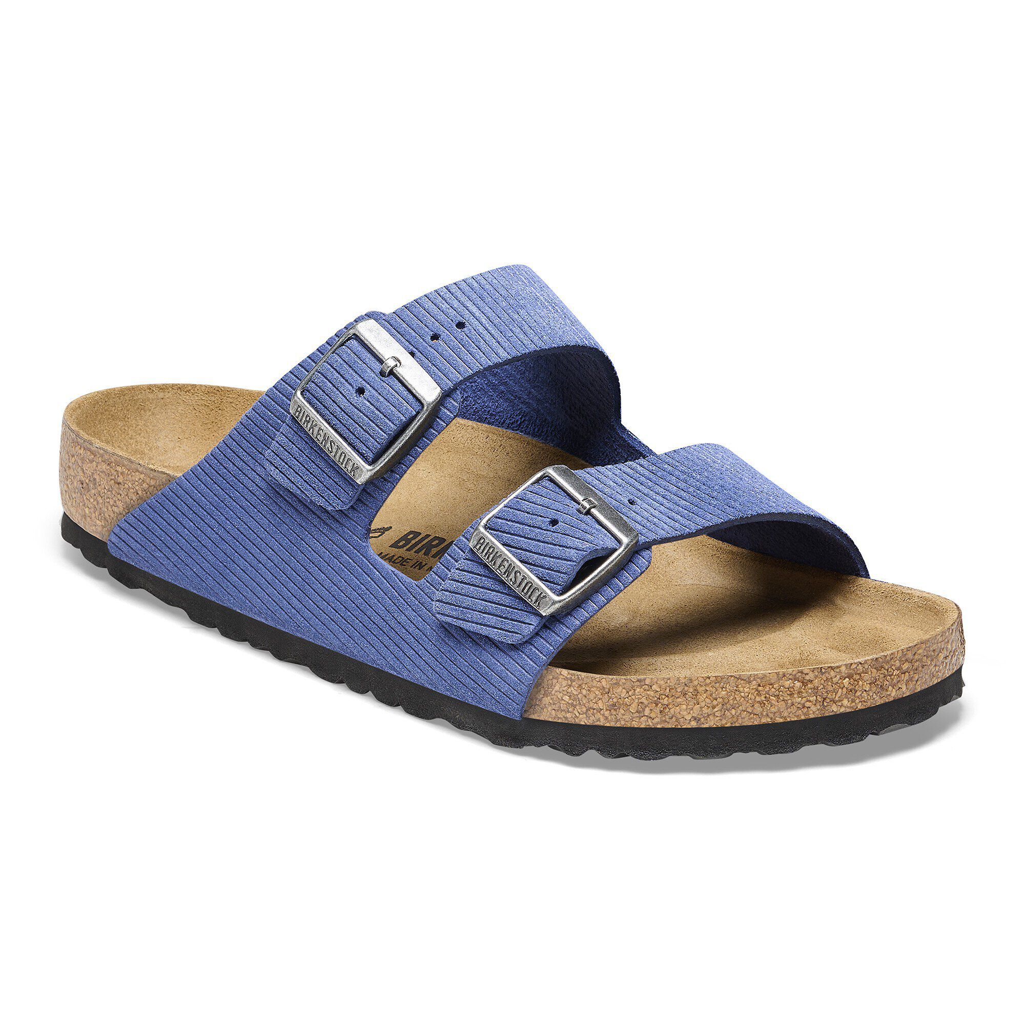 Arizona Suede Embossed in Color Corduroy Indigo | BIRKENSTOCK US