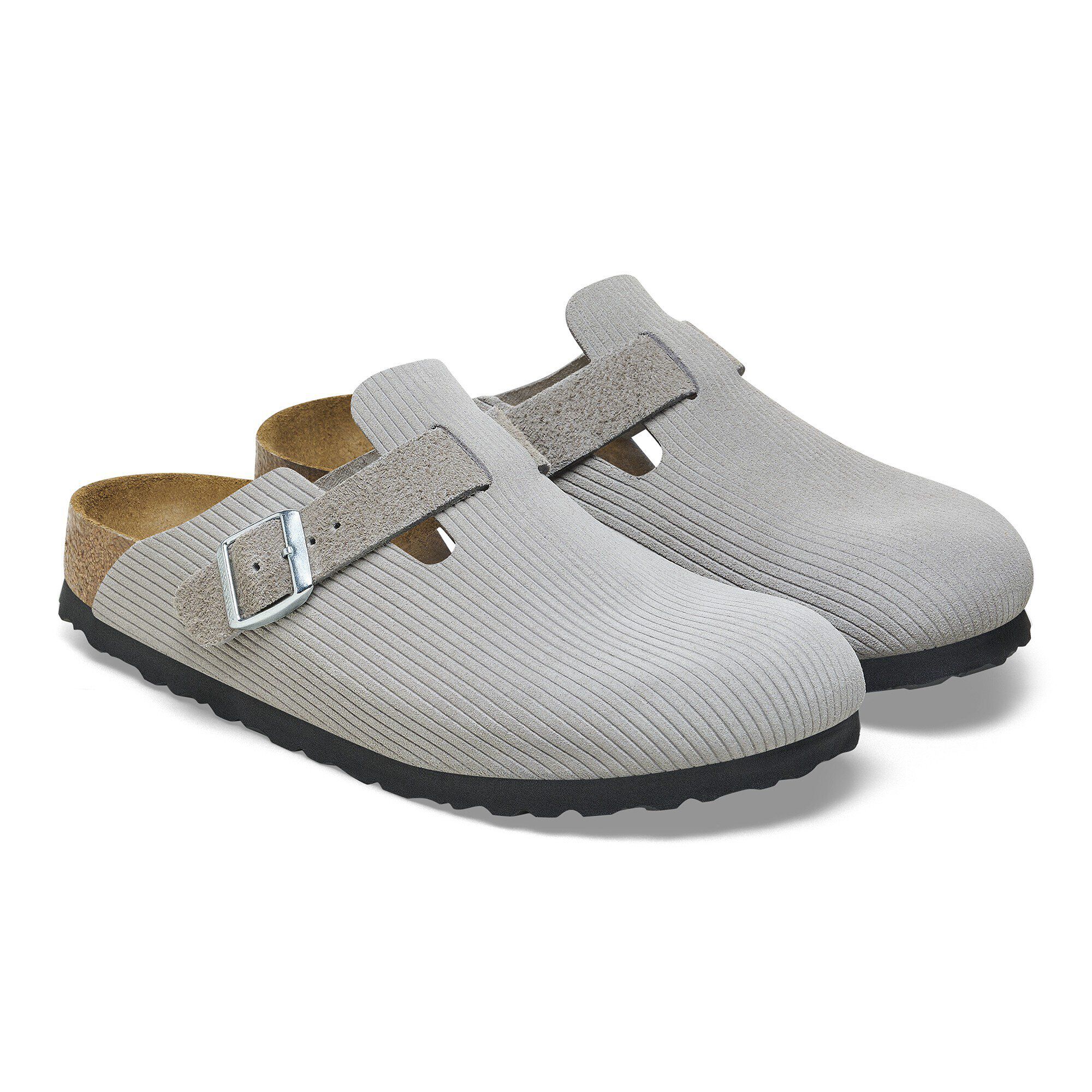 Boston Suede Embossed in Color Corduroy Stone Coin | BIRKENSTOCK US