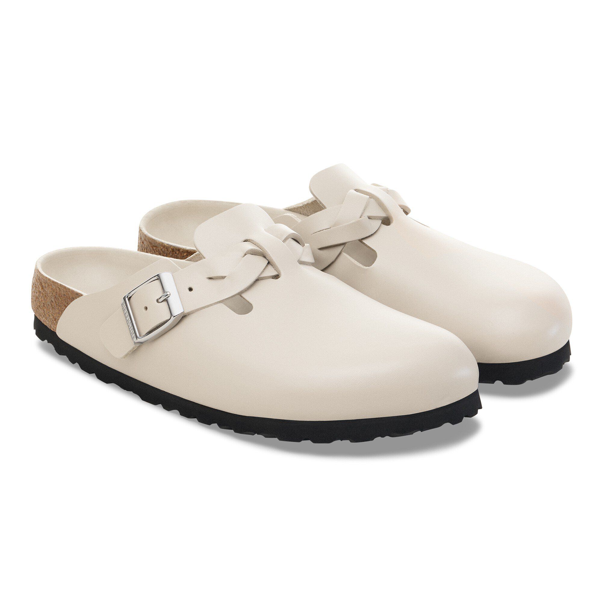 Boston Braided Leather in Color New Dressy Oyster | BIRKENSTOCK US