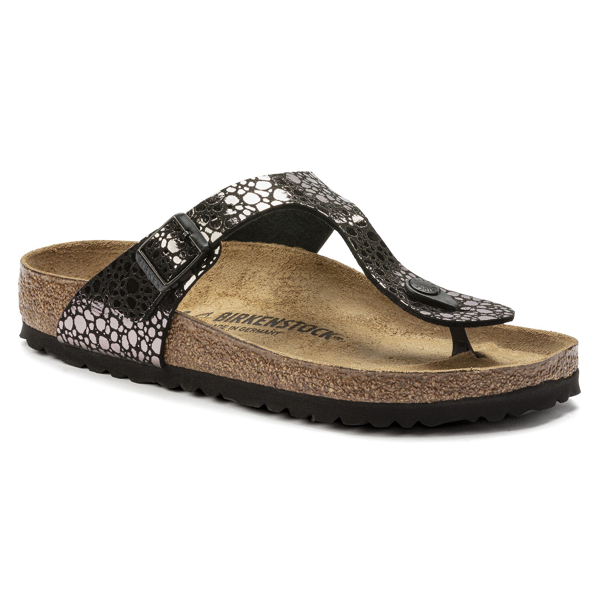 Gizeh Birko-Flor in Color Metallic Stones Black | BIRKENSTOCK US