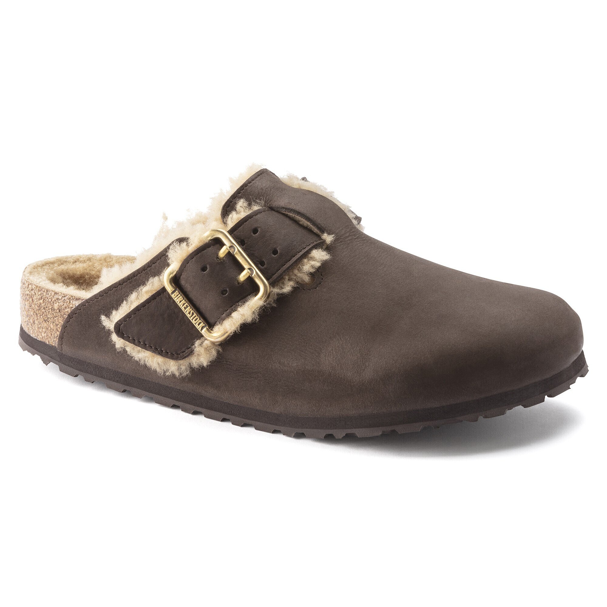 Boston Bold Shearling Natural Leather Nubuck in Color Espresso ...