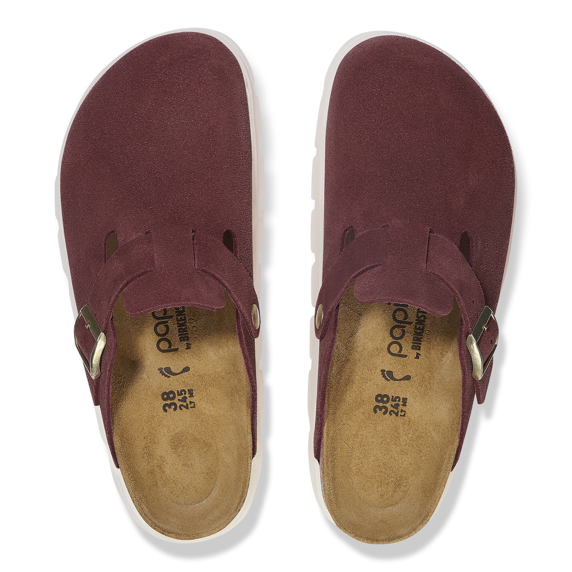 Boston Chunky Suede Leather Berry Crush | BIRKENSTOCK