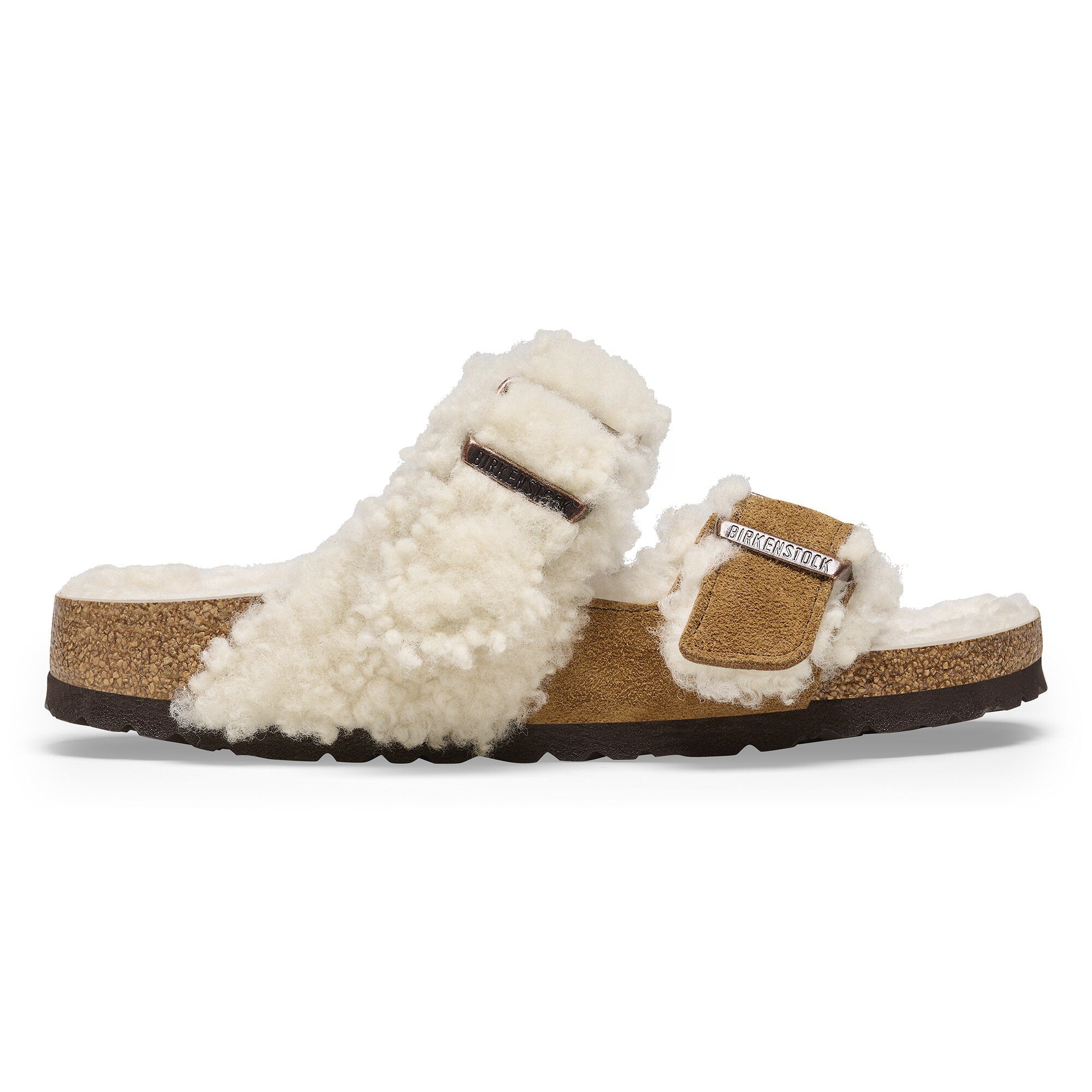 Arizona Teddy Split Suede Leather-Shearling Mink | BIRKENSTOCK
