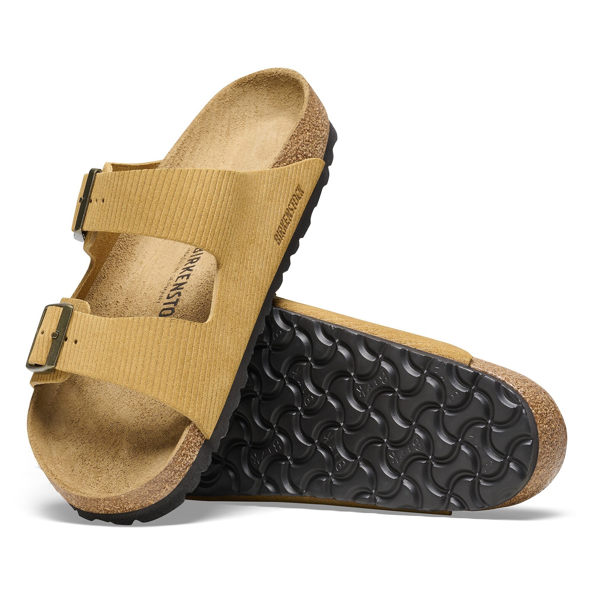 Arizona Suede Embossed Corduroy Cork Brown | BIRKENSTOCK