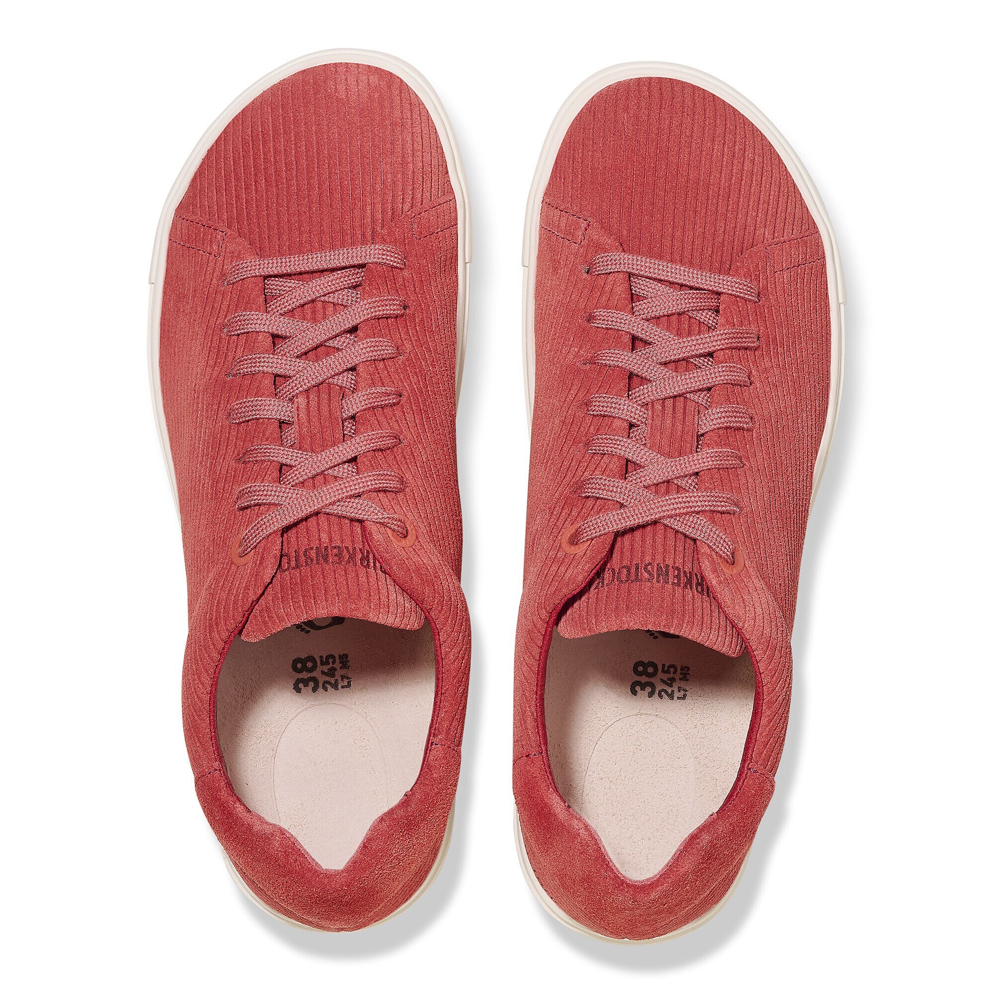 Bend Low Suede Leather Embossed Corduroy Sienna Red | BIRKENSTOCK