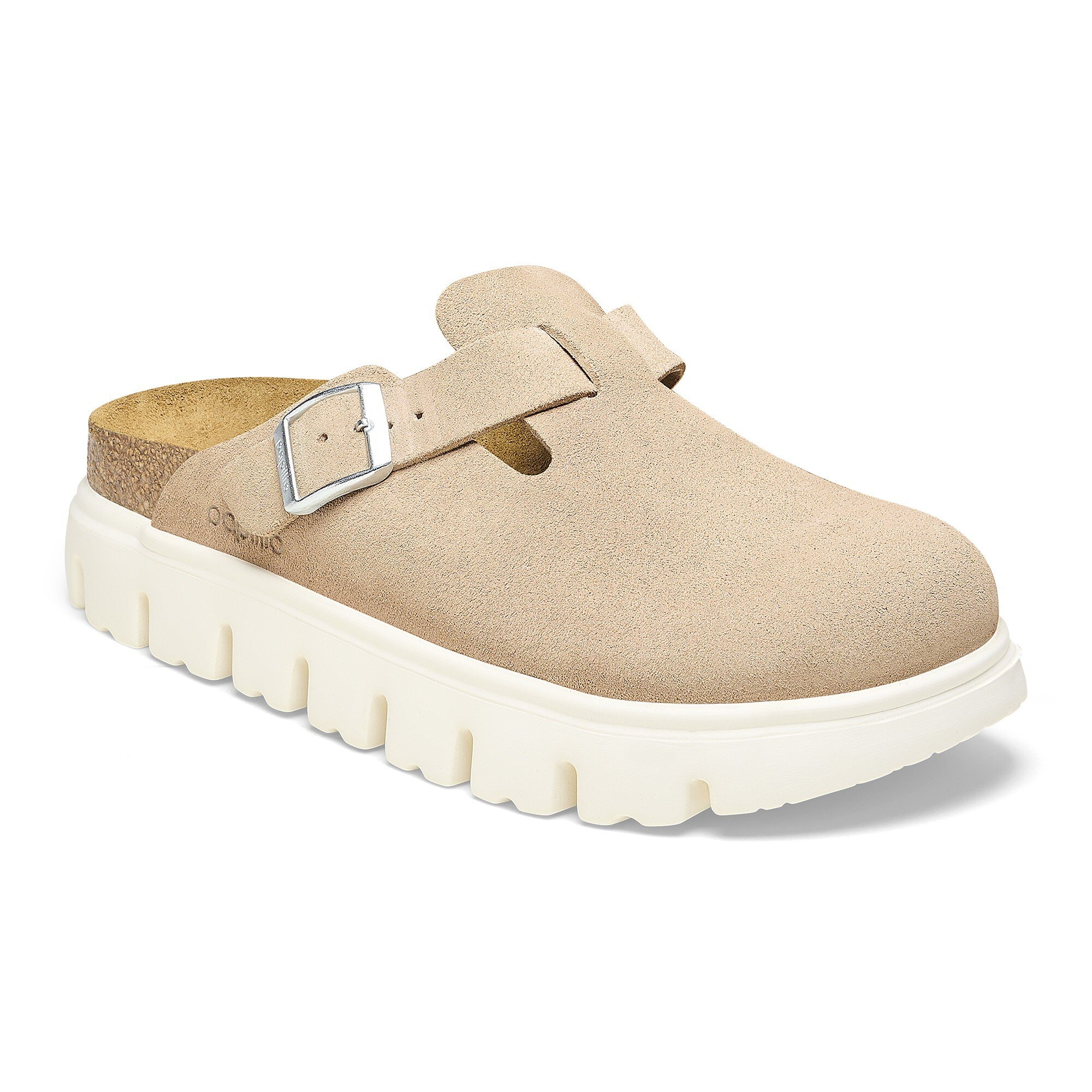 Boston Chunky Suede Leather Warm Sand | BIRKENSTOCK