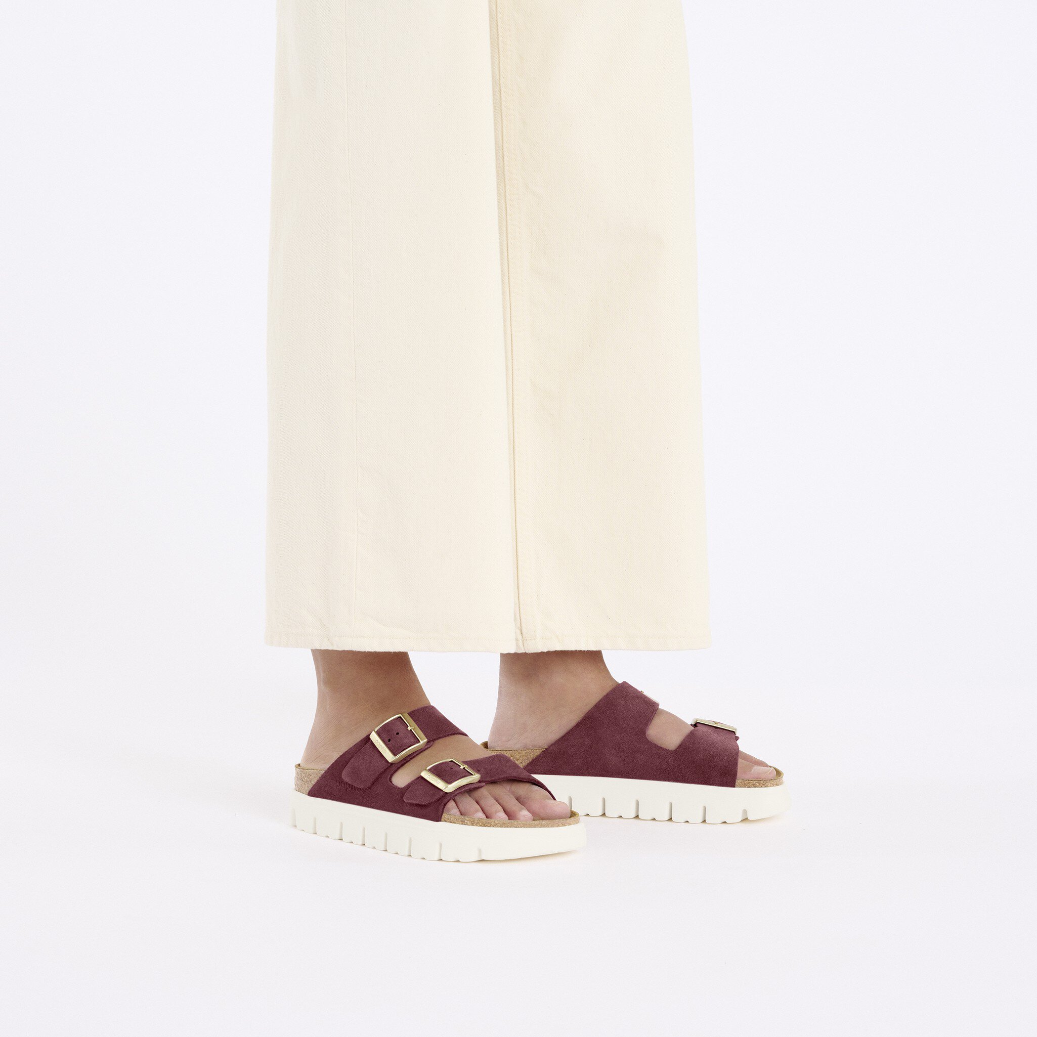 Arizona Platform Suede Leather Berry Crush | BIRKENSTOCK
