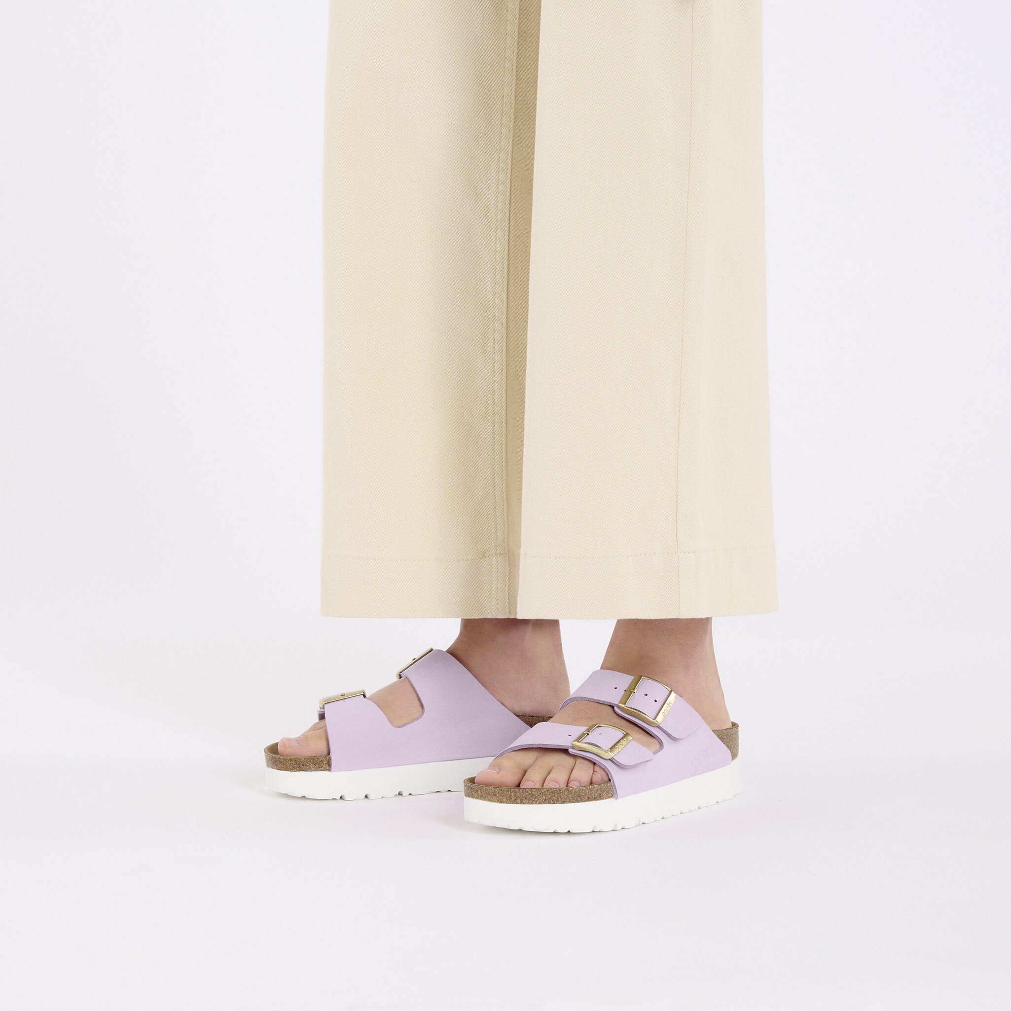 Arizona Flex Platform Birko-Flor Nubuck Crocus | BIRKENSTOCK