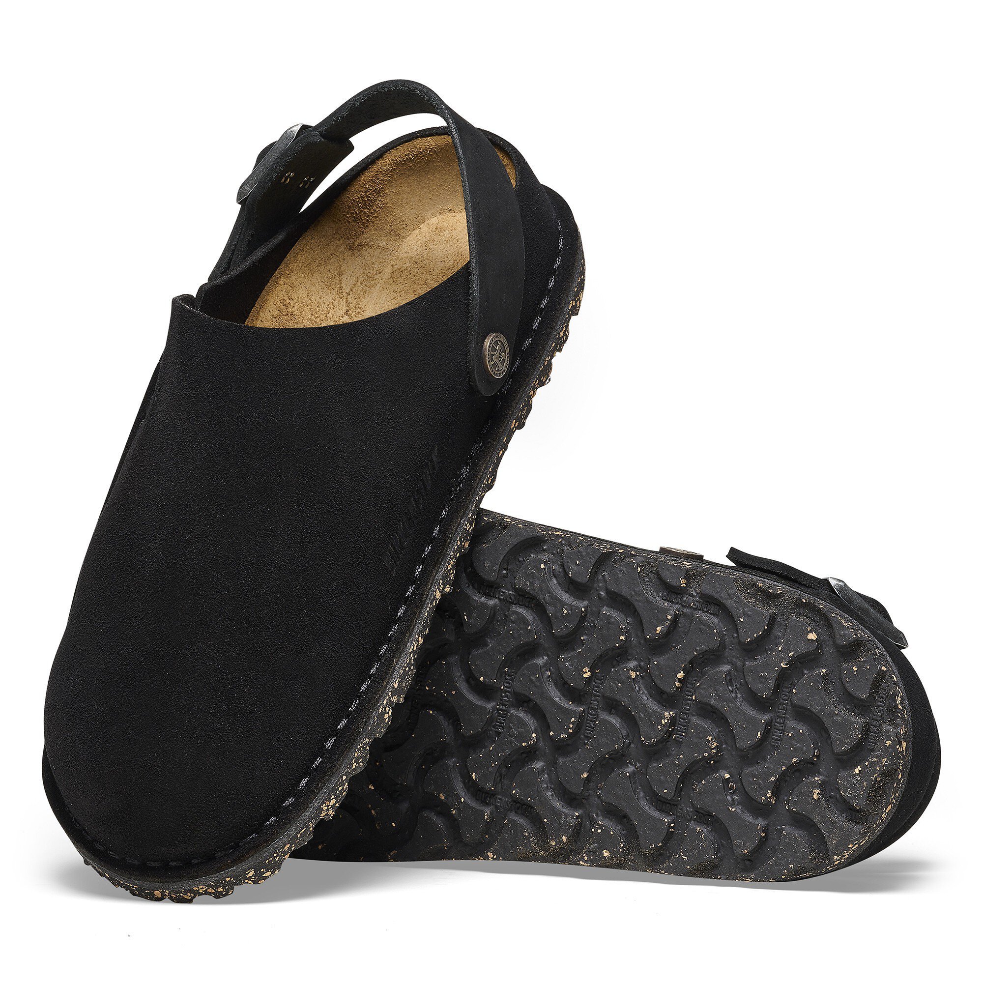 Lutry Premium Suede Suede Leather Black | BIRKENSTOCK