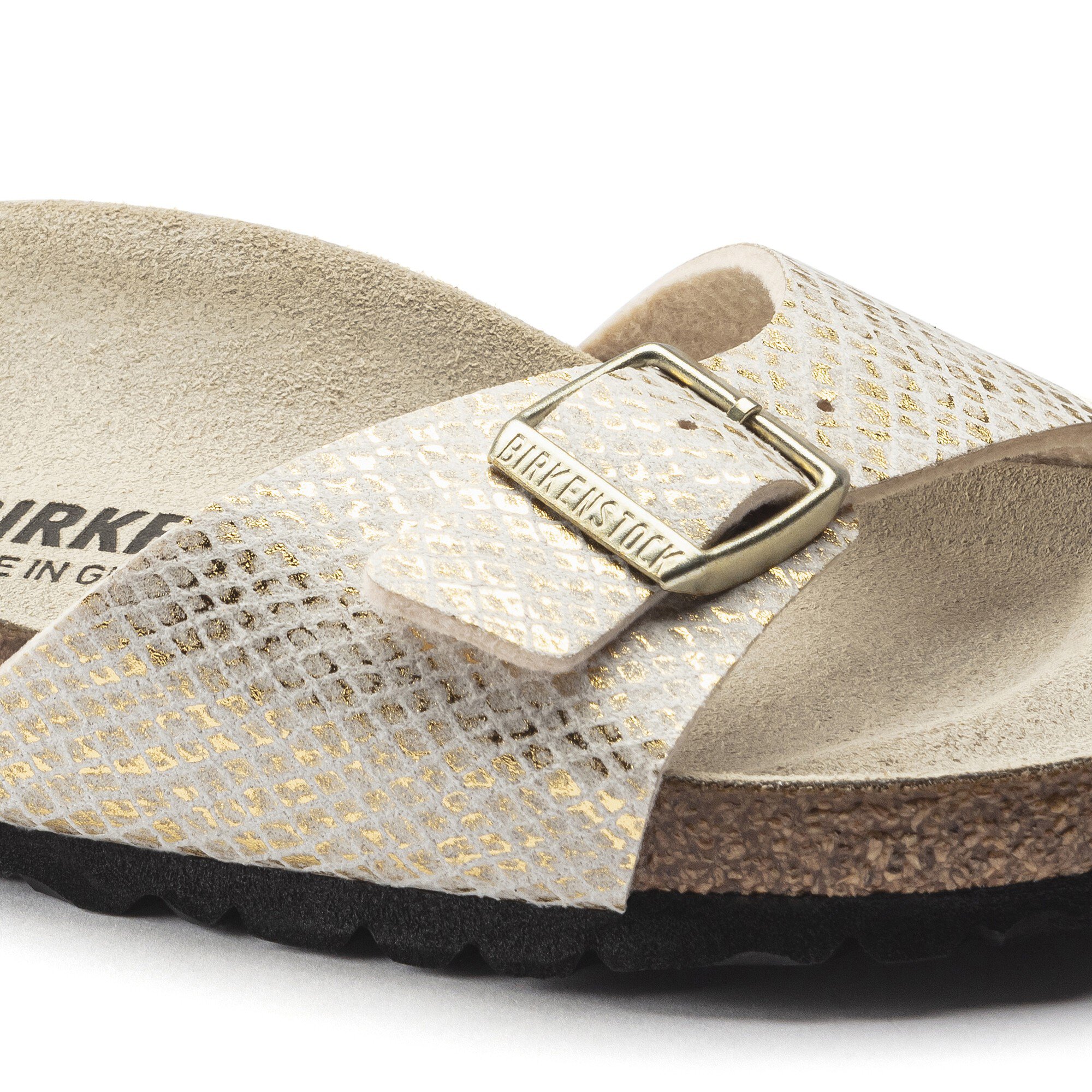 Madrid Microfiber Shiny Python Eggshell | BIRKENSTOCK