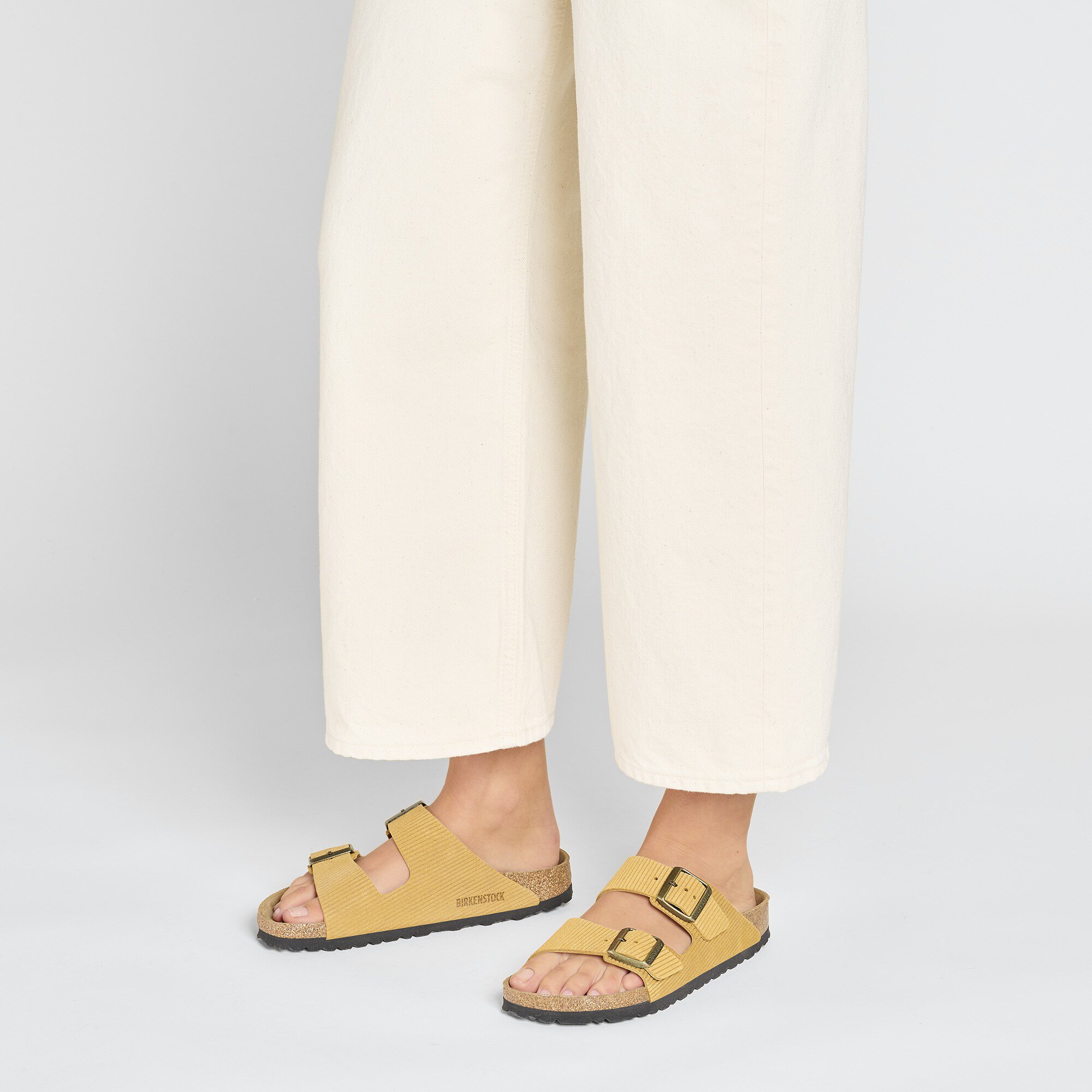 Arizona Suede Embossed Corduroy Cork Brown | BIRKENSTOCK