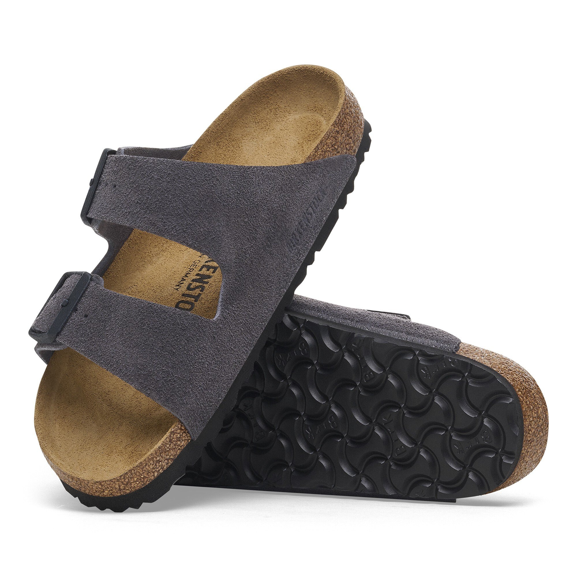 Arizona Suede Leather Velvet grey | BIRKENSTOCK