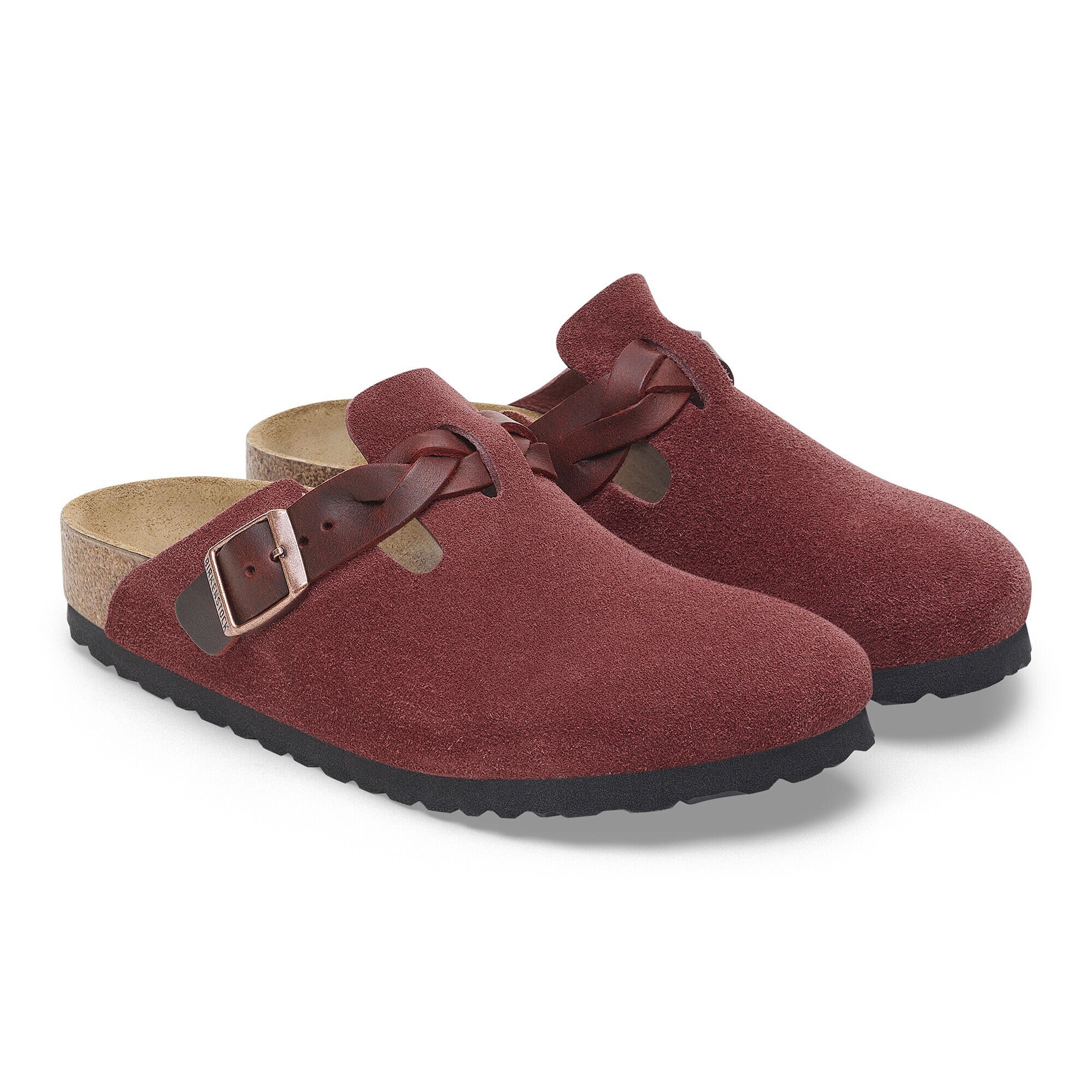 Boston Braided Suede Leather Zinfandel | BIRKENSTOCK