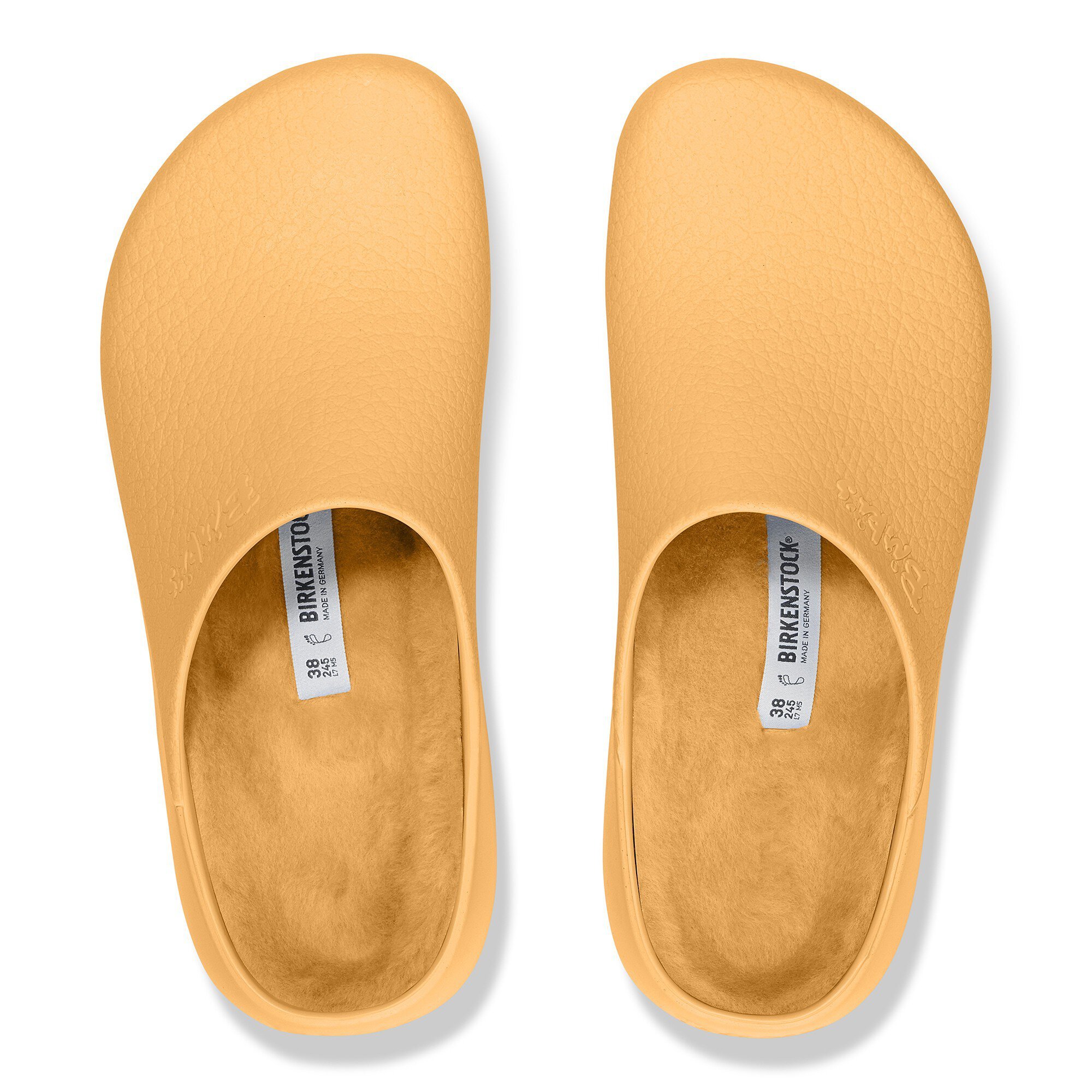 Super-Birki Shearling Polyurethane Gold Earth | BIRKENSTOCK