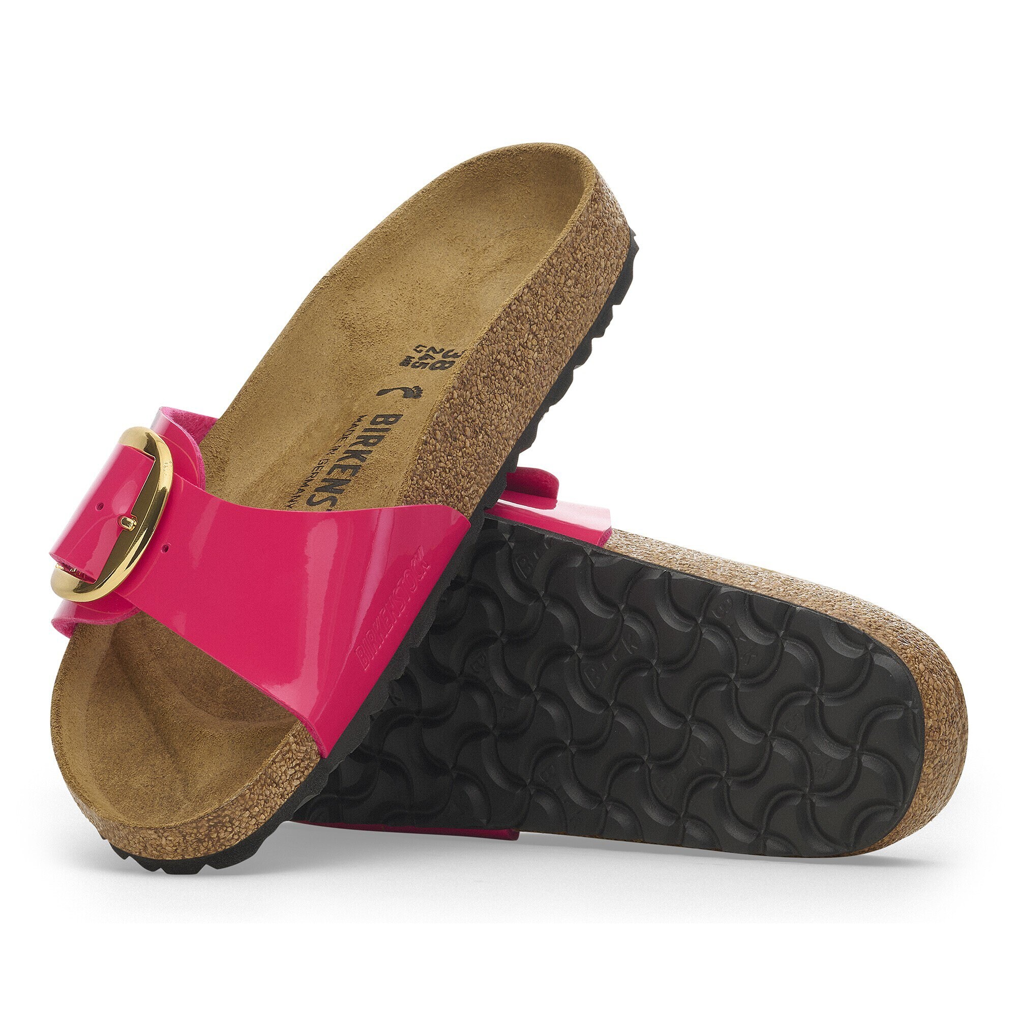 Madrid Big Buckle Birko-Flor verni Patent Fuchsia Fusion | BIRKENSTOCK