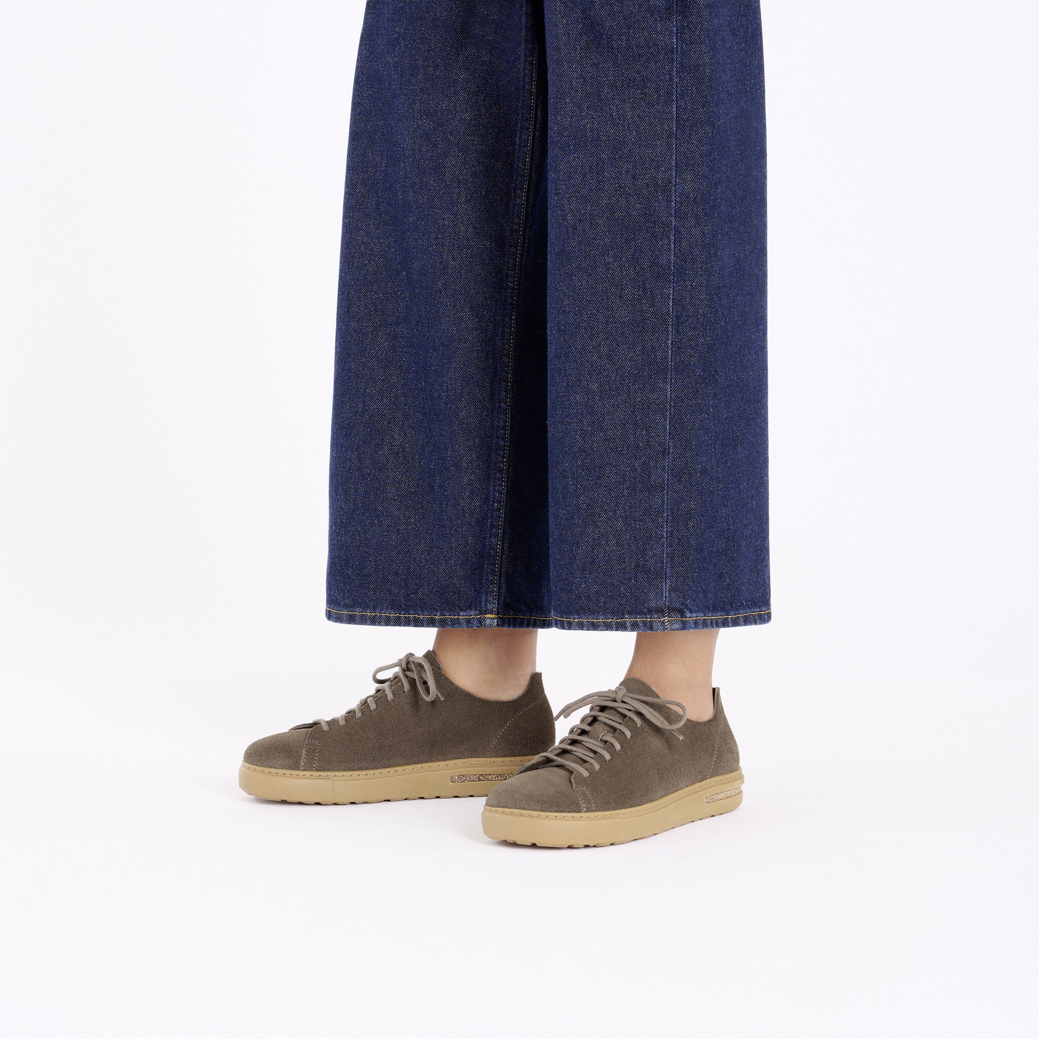 Bend Low Decon Natural Leather Nubuck Concrete Gray | BIRKENSTOCK