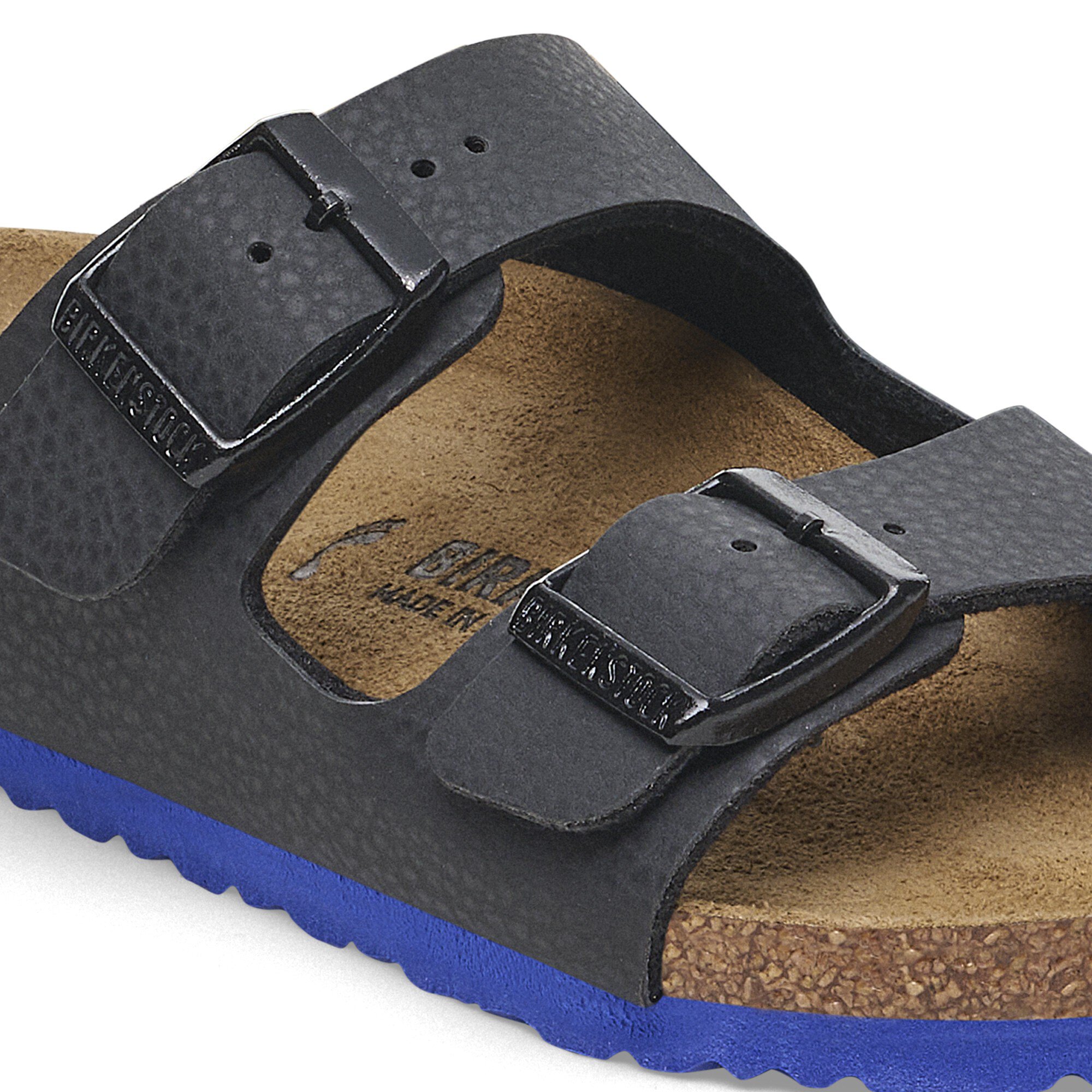 Arizona Kids Birko-Flor Desert Soil Black/Ultra Blue | BIRKENSTOCK