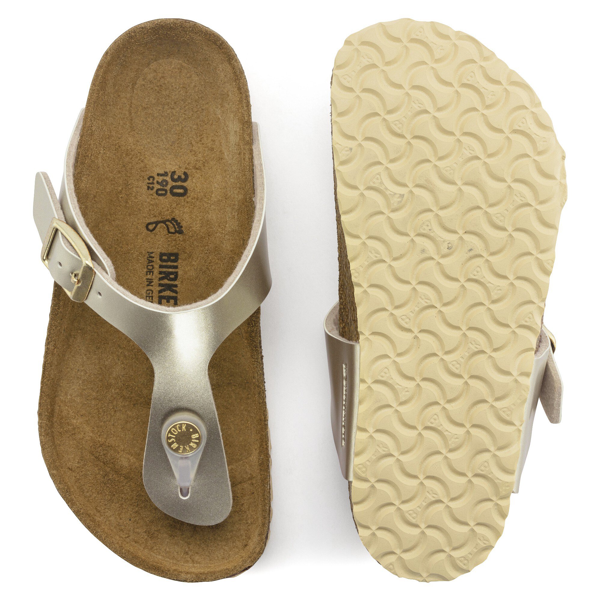 Gizeh Kids Birko-Flor Electric Metallic Gold | BIRKENSTOCK