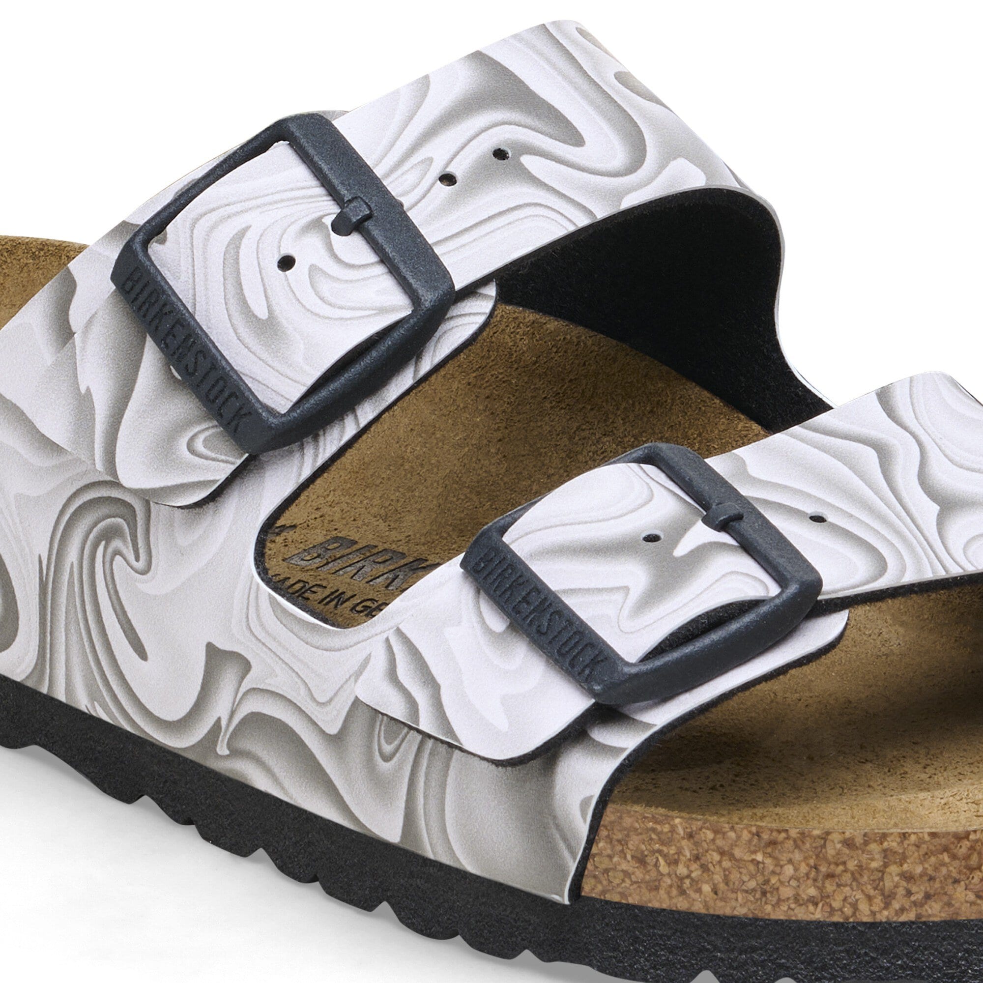 Arizona Birko-Flor Black/White | BIRKENSTOCK