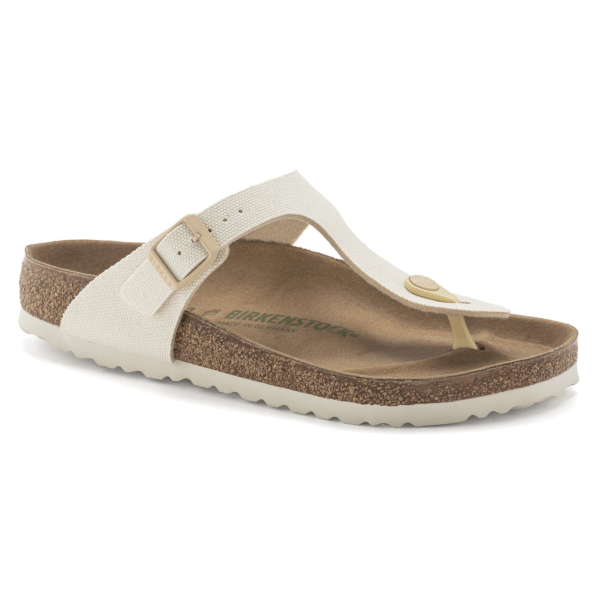 Gizeh Vegan Textile Refined Canvas Eggshell | BIRKENSTOCK