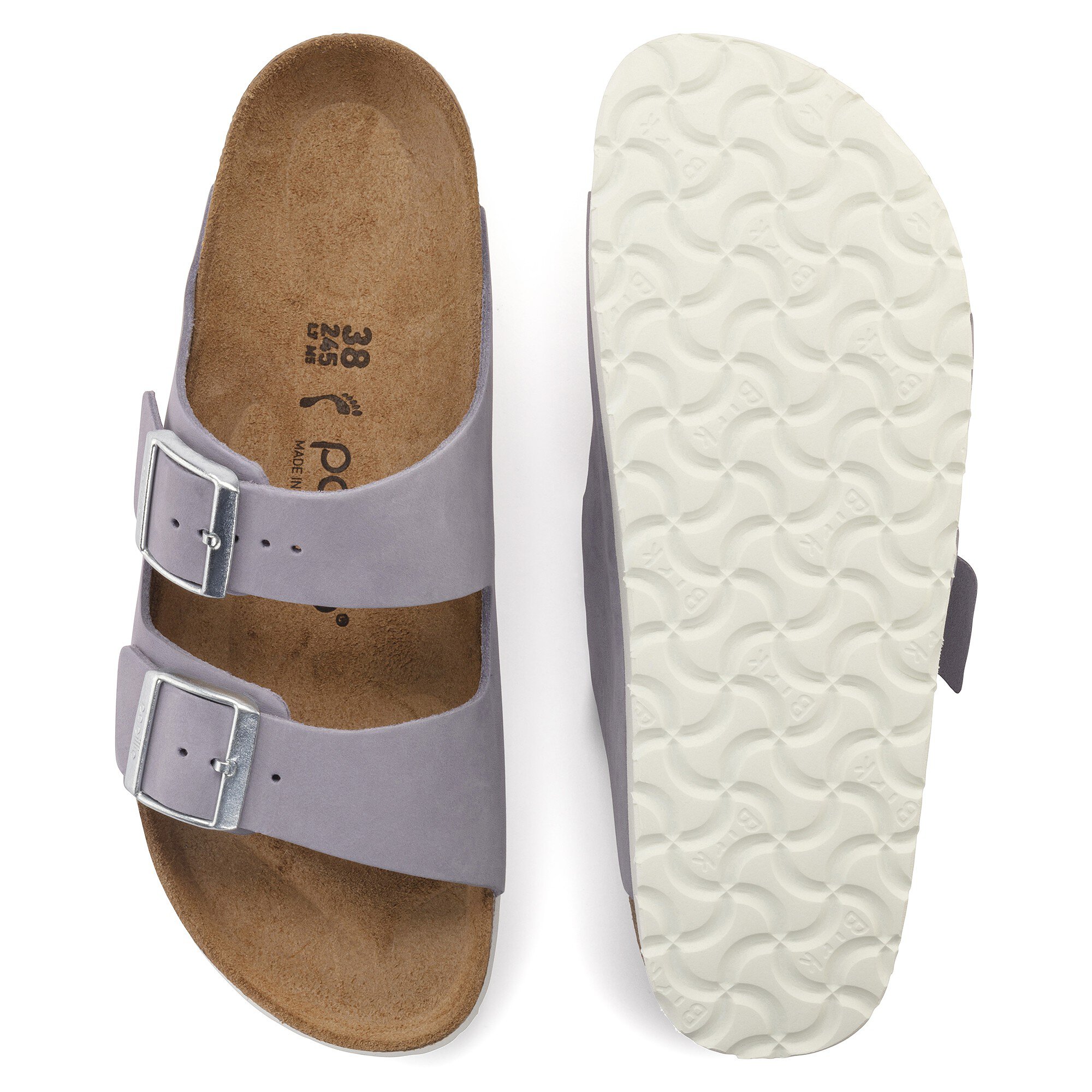 Arizona Platform Nubuck Leather Purple Fog | BIRKENSTOCK
