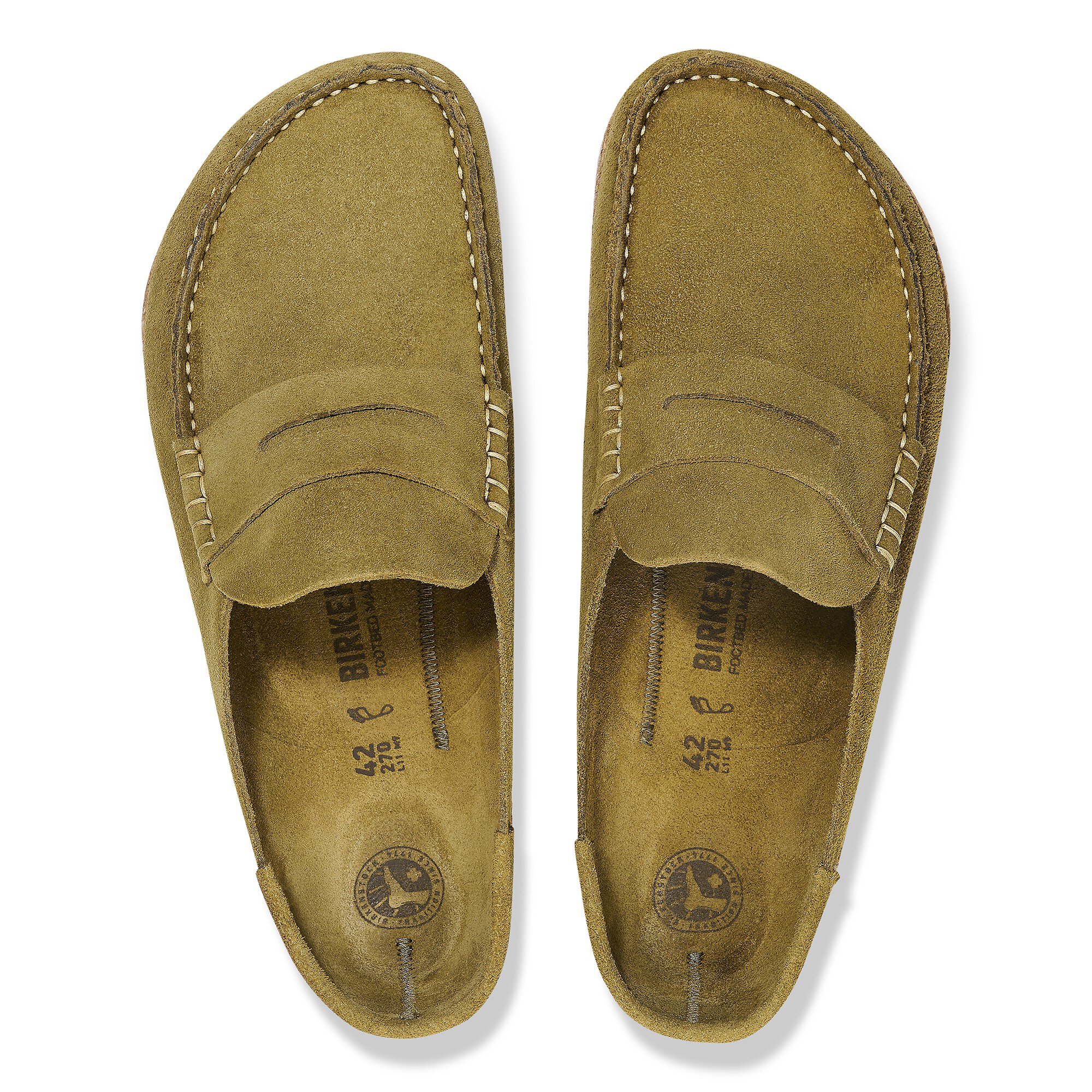 Naples Suede Leather Pine Green | BIRKENSTOCK