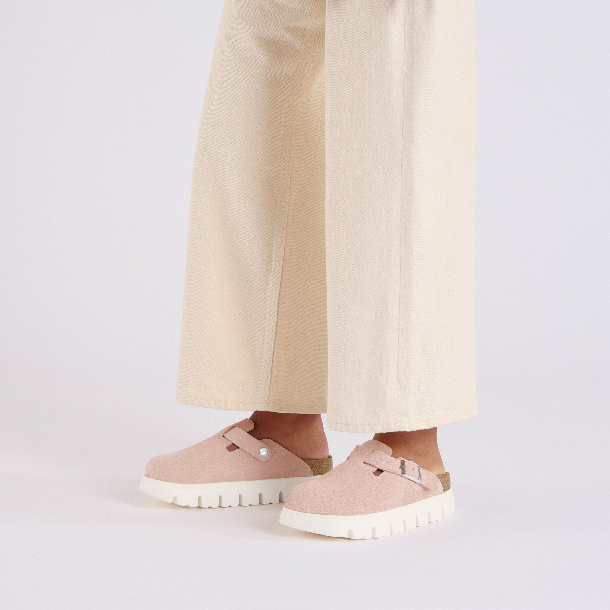 Boston Chunky Suède Light Rose | BIRKENSTOCK