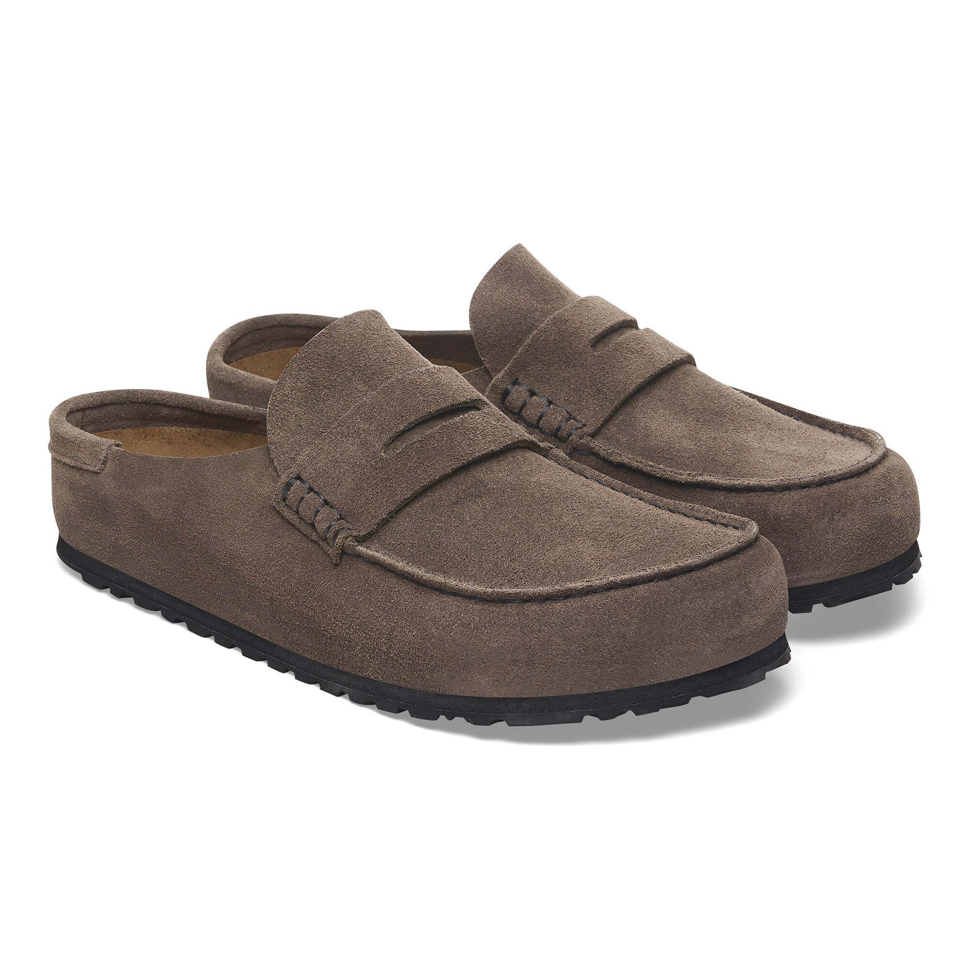 Naples Wrapped Suede Leather Concrete Gray | BIRKENSTOCK