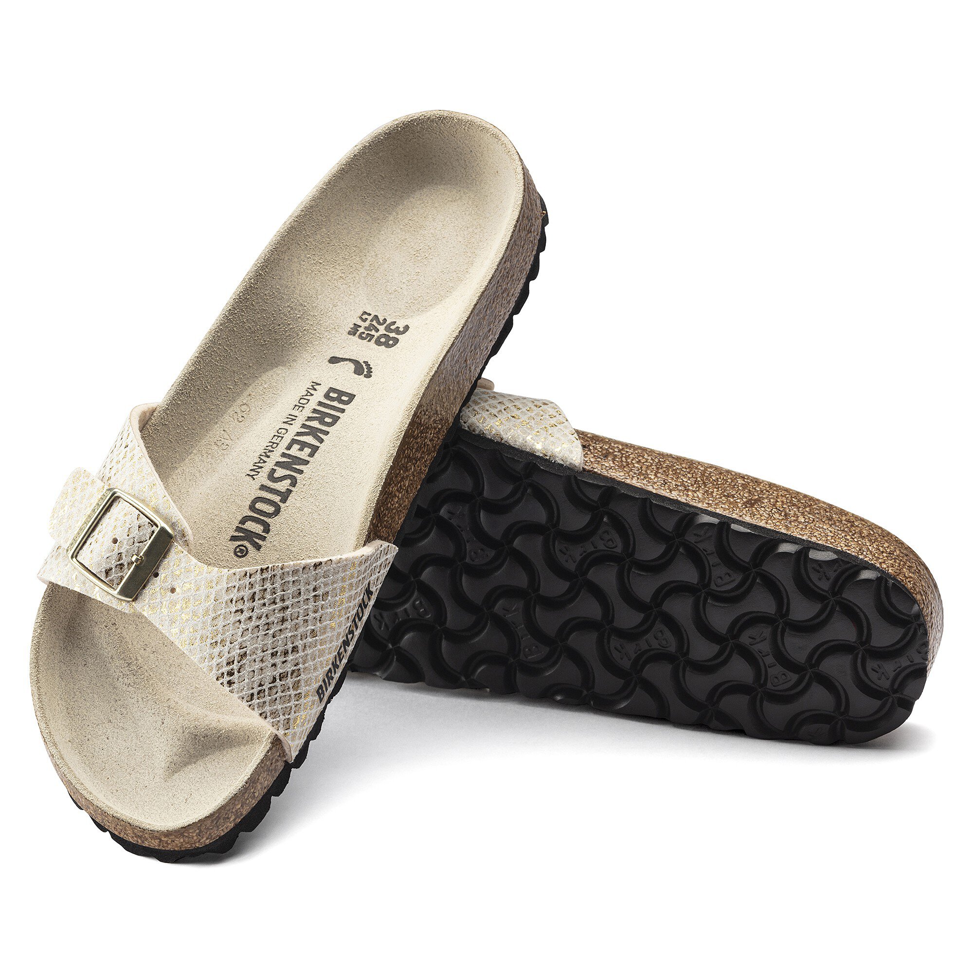 Madrid Microfiber Shiny Python Eggshell | BIRKENSTOCK