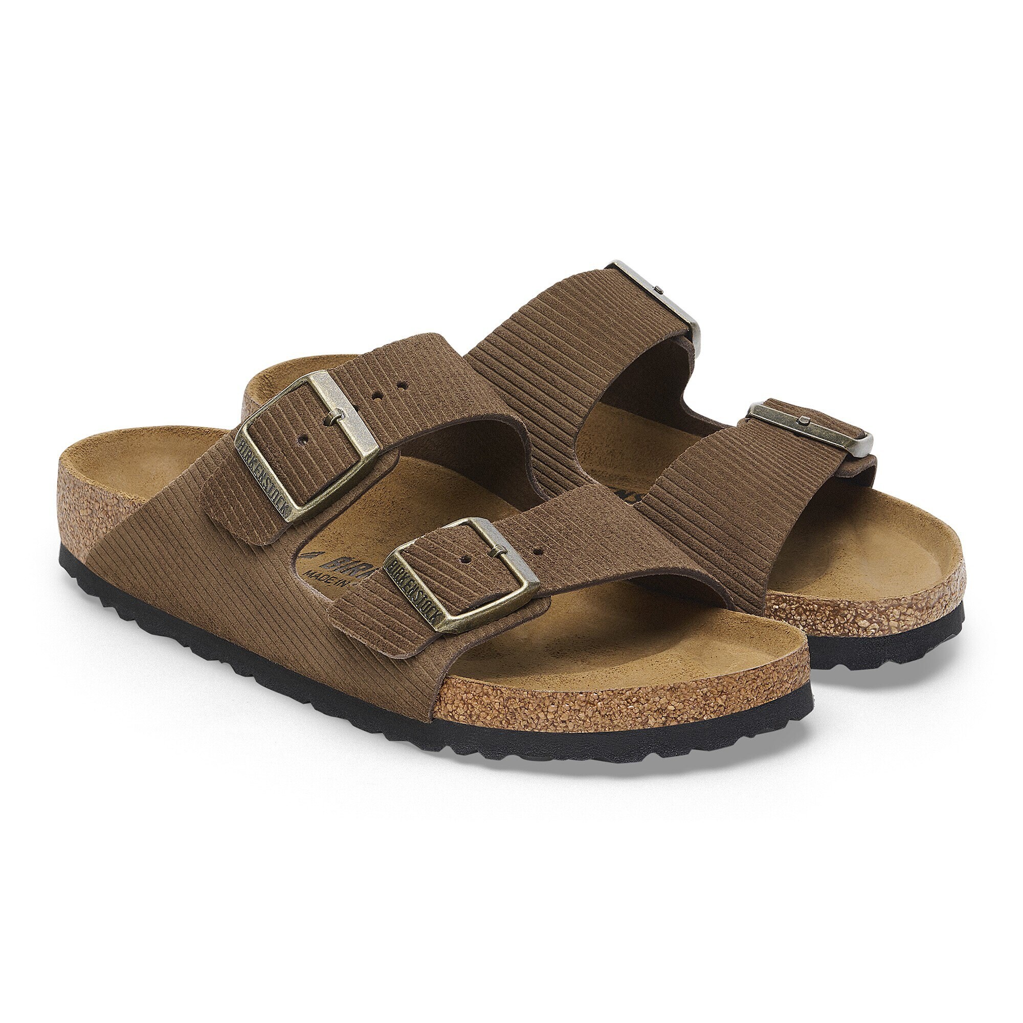 Arizona Suede Embossed Corduroy Dark Tea | BIRKENSTOCK
