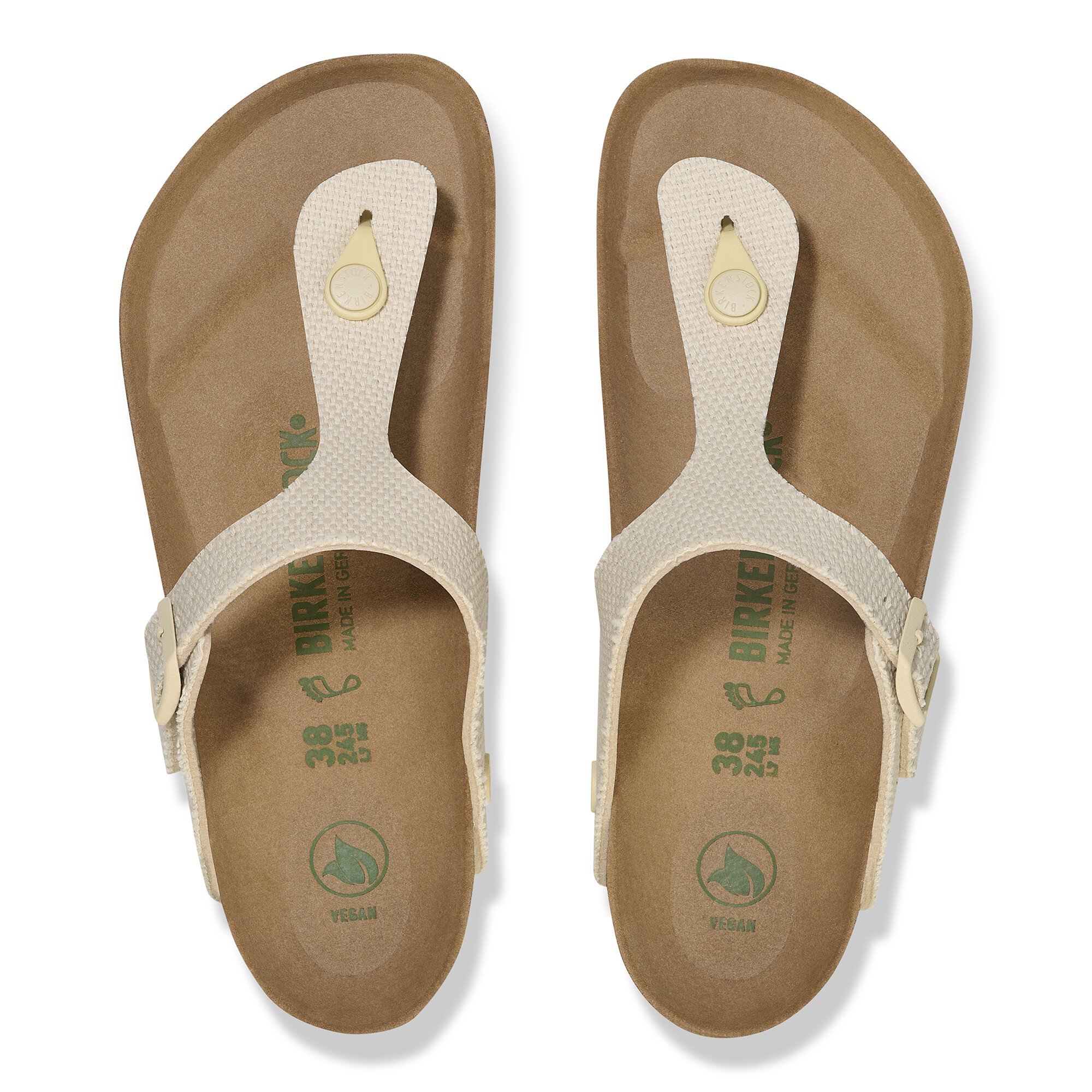 Gizeh Vegan Textile Canvas Eggshell | BIRKENSTOCK