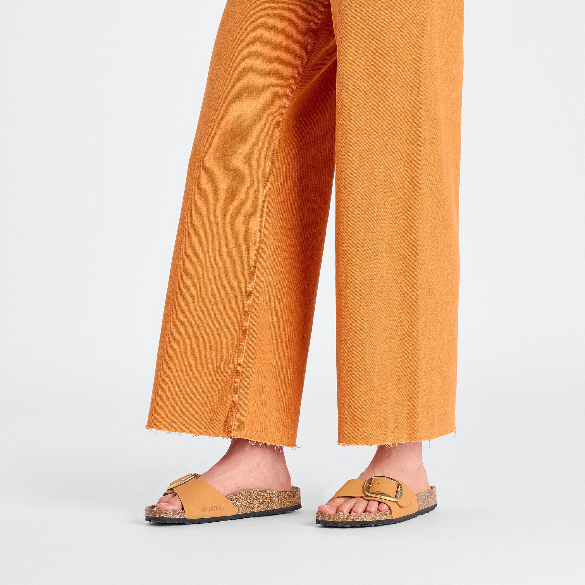 Madrid Big Buckle Nubuck Leather Burnt Orange | BIRKENSTOCK