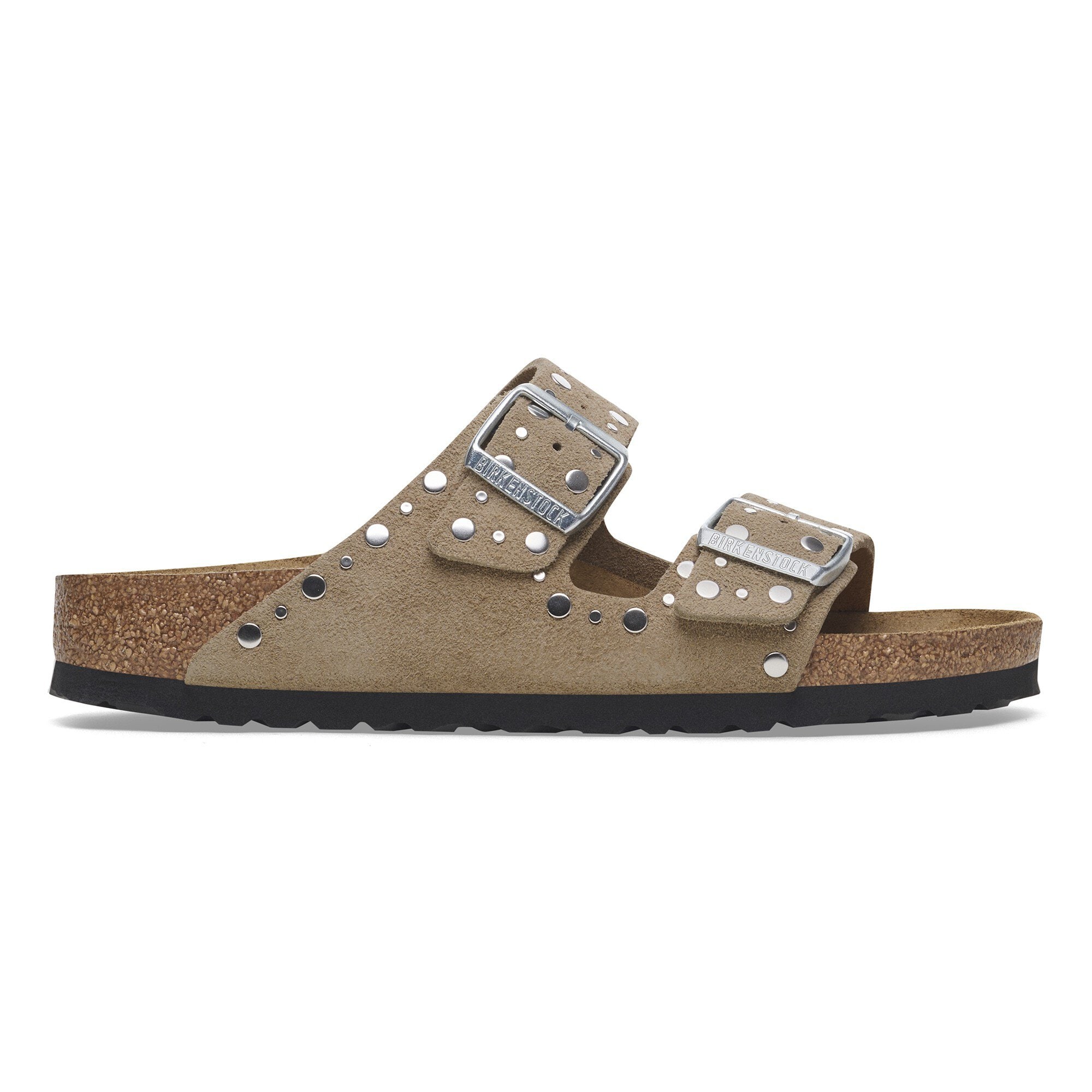 Arizona Rivet Veloursleder Taupe | BIRKENSTOCK
