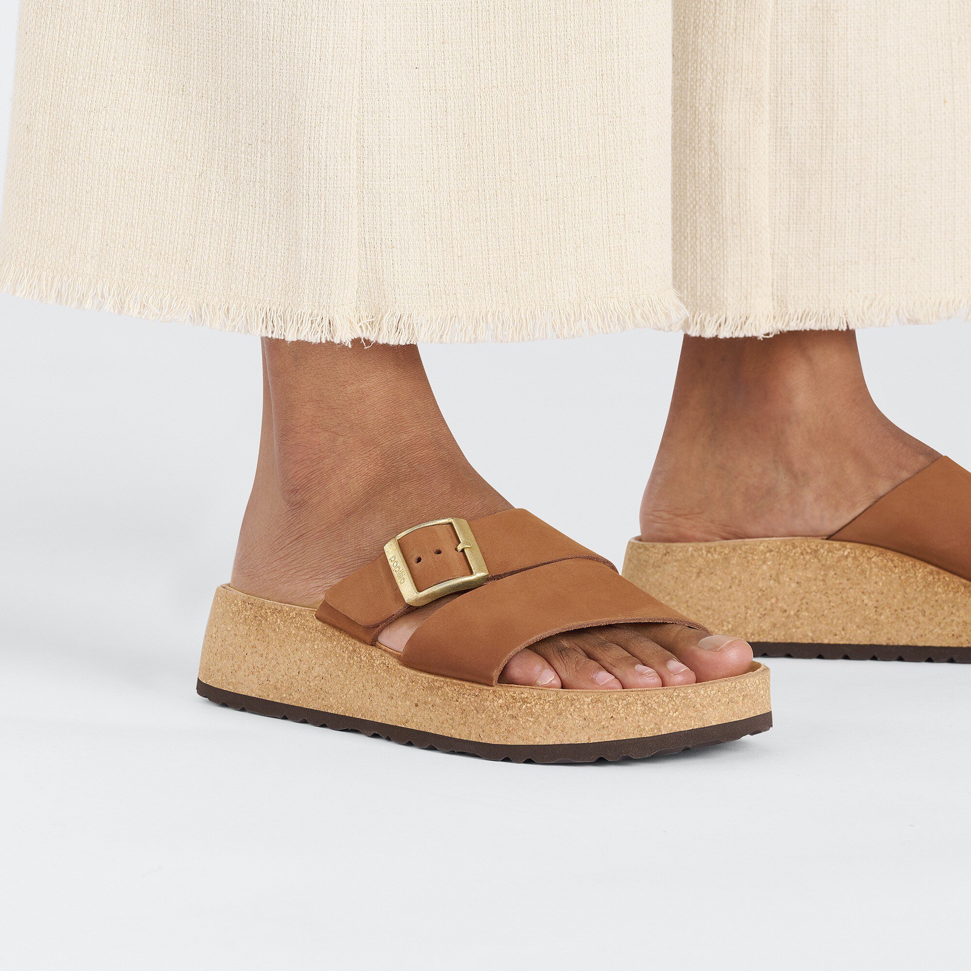 Almina Nubuck Leather Pecan | BIRKENSTOCK