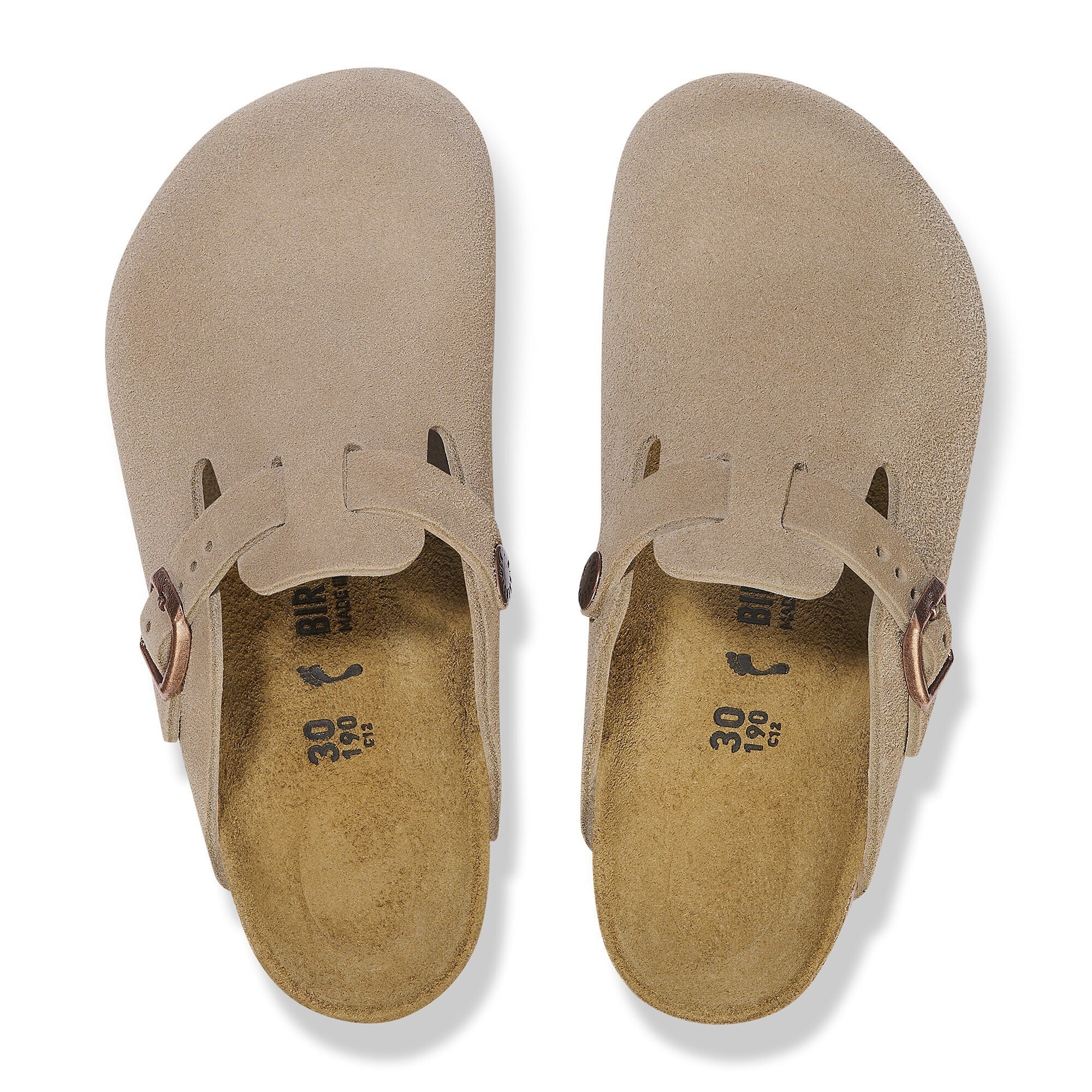 Boston Kids Suede Leather Taupe | BIRKENSTOCK