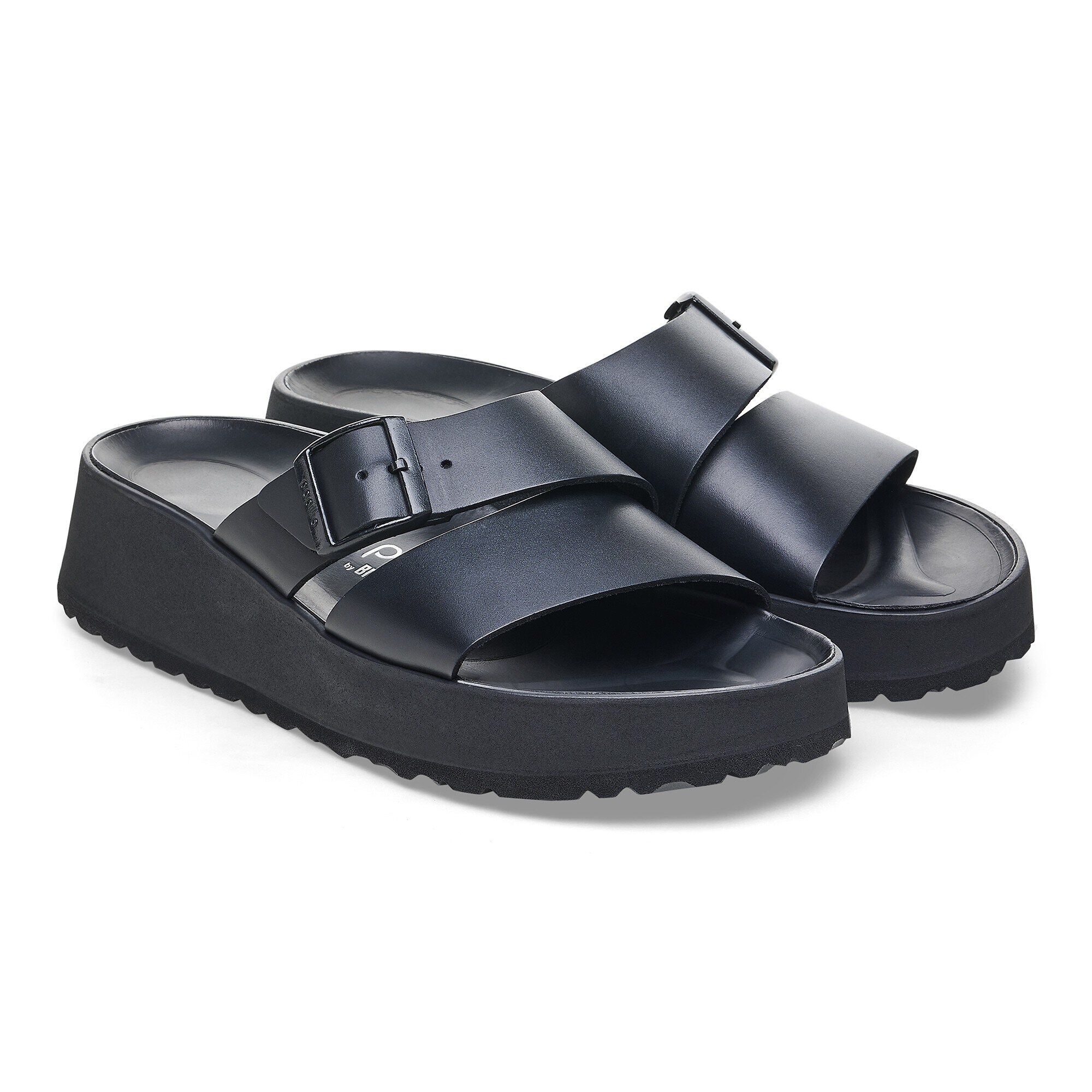 Almina Natural Leather Black | BIRKENSTOCK